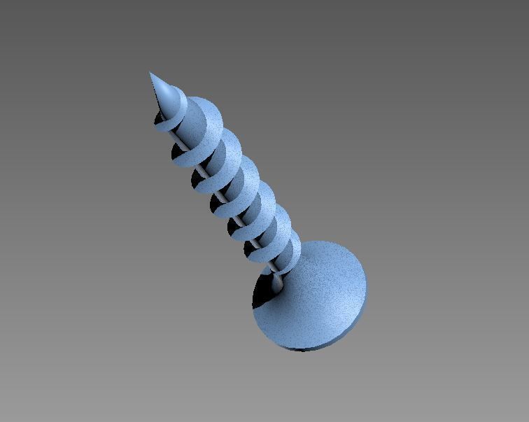 Self Tapping Screw Free 3d Model Cgtrader