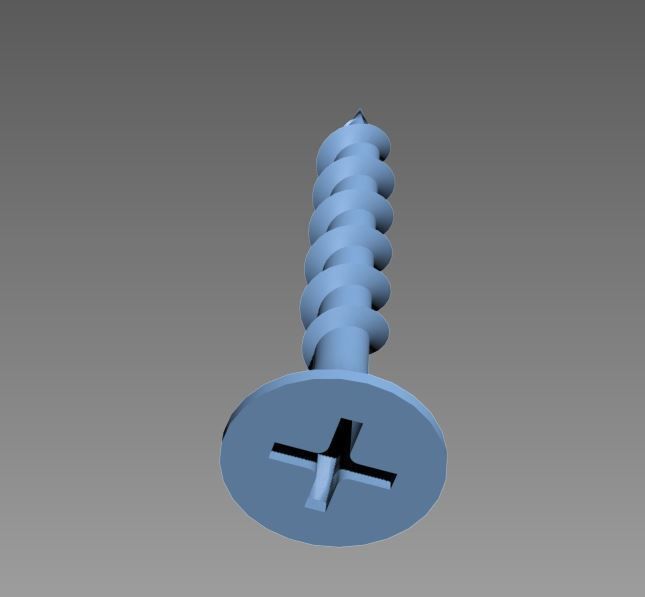 Self Tapping Screw Free 3d Model Cgtrader