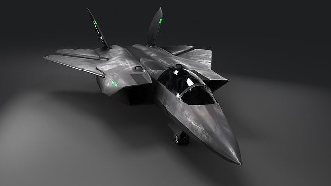 3D model F AS-36 Vampire Next Generation Stealth Jet Fully animated VR ...