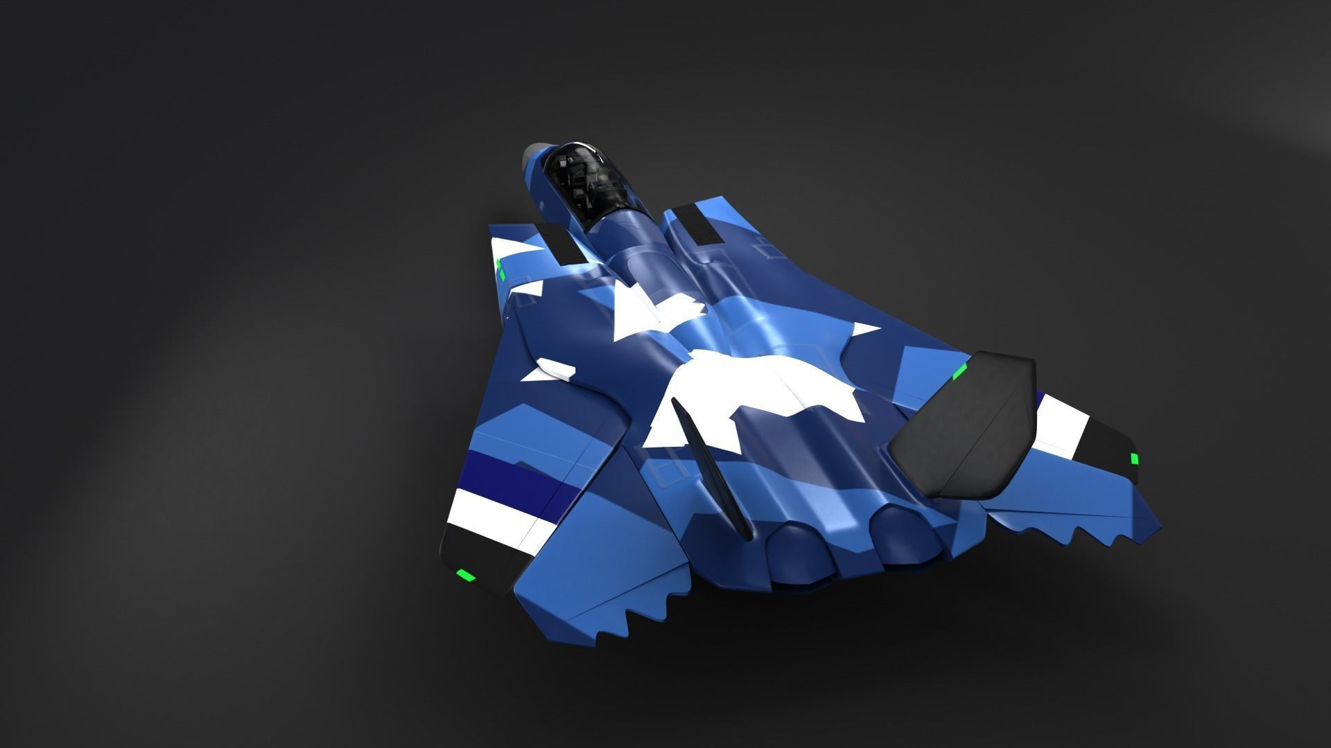 3D model F AS-36 Vampire Next Generation Stealth Jet Fully animated VR ...