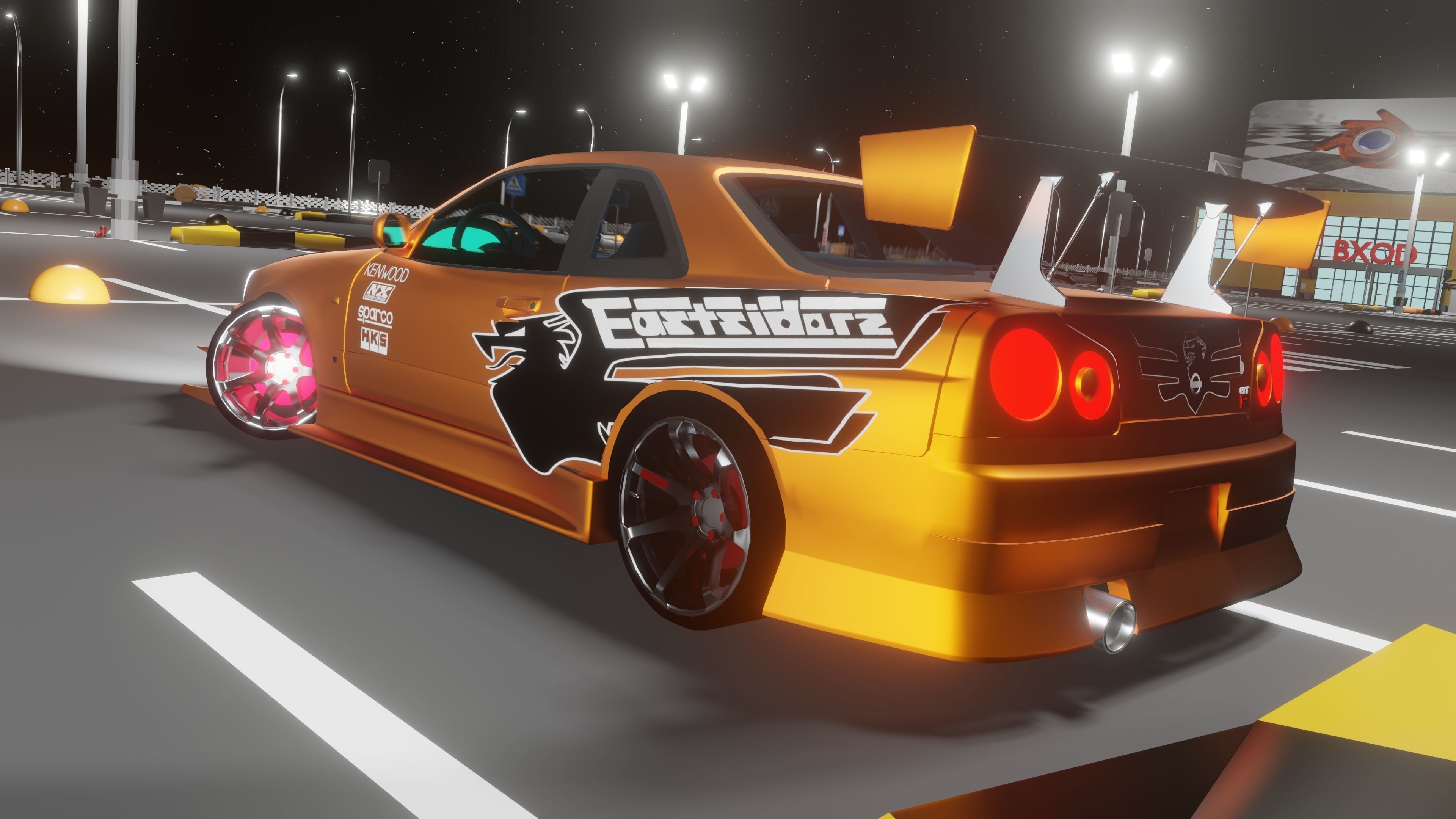 Nissan R34 Skyline from the game NFS Underground 3D model | CGTrader