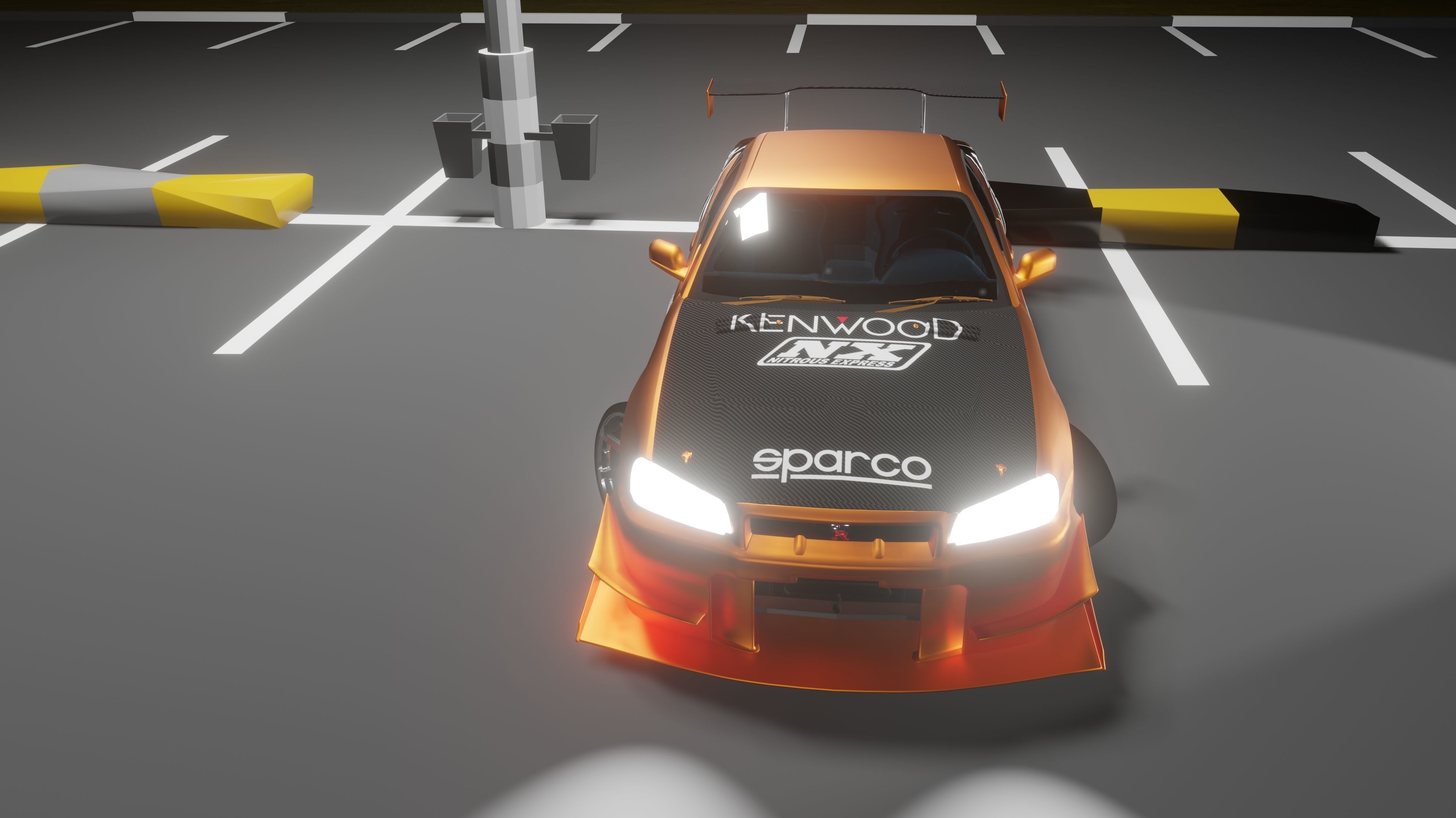 Nissan R34 Skyline from the game NFS Underground 3D model | CGTrader