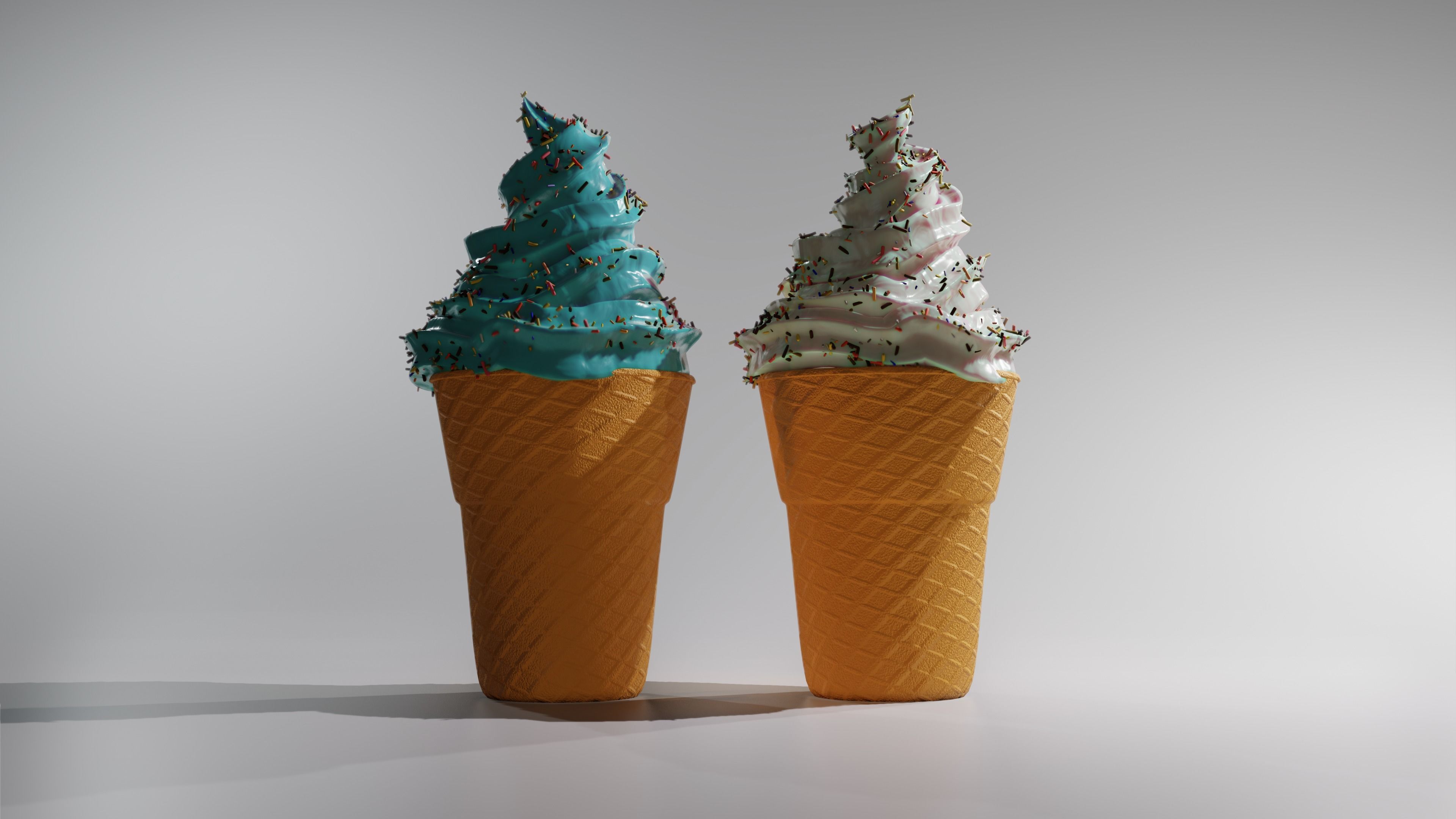 Low Poly ICE CREAM free VR / AR / low-poly 3D model | CGTrader