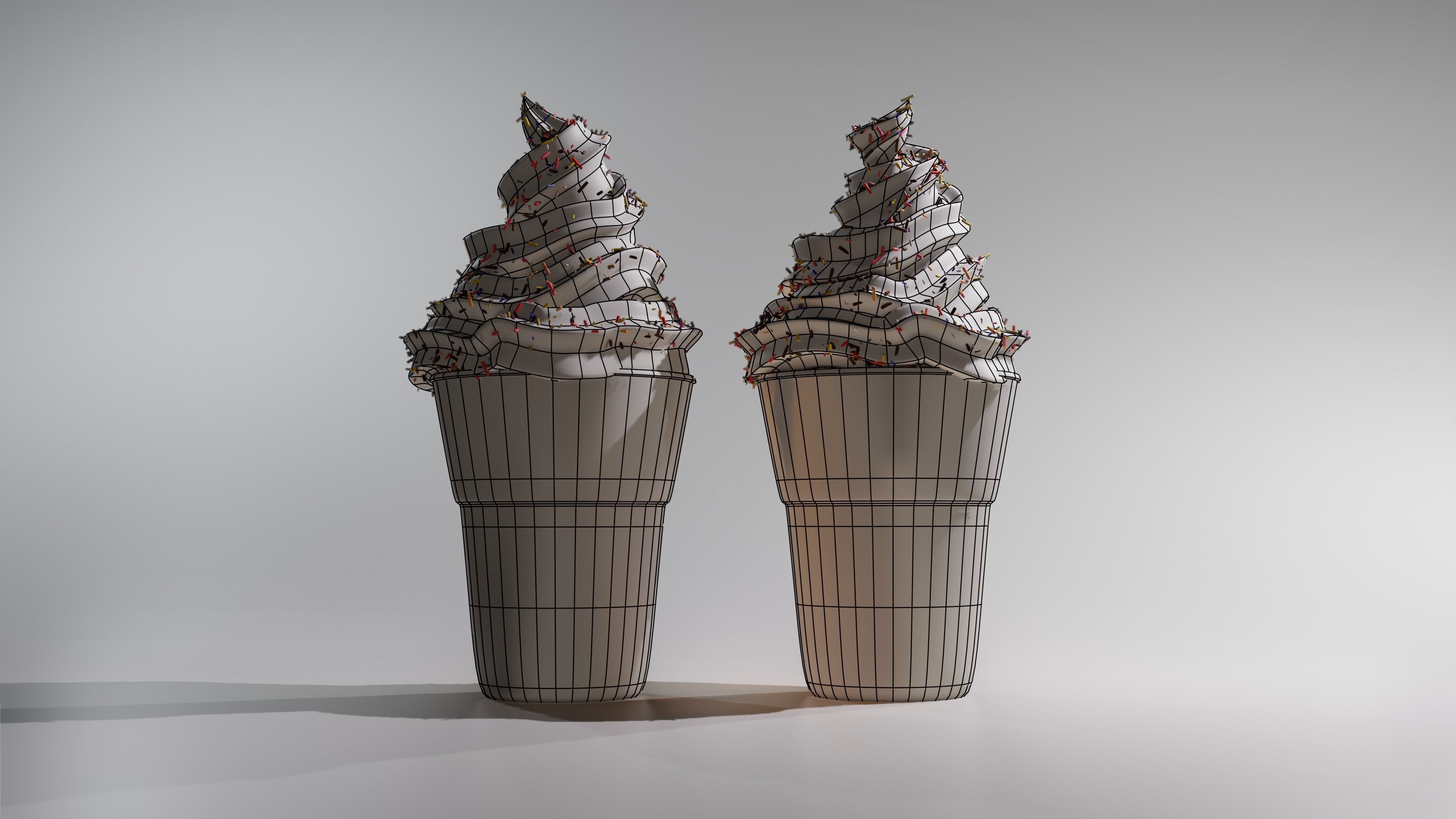 Low Poly ICE CREAM free VR / AR / low-poly 3D model | CGTrader