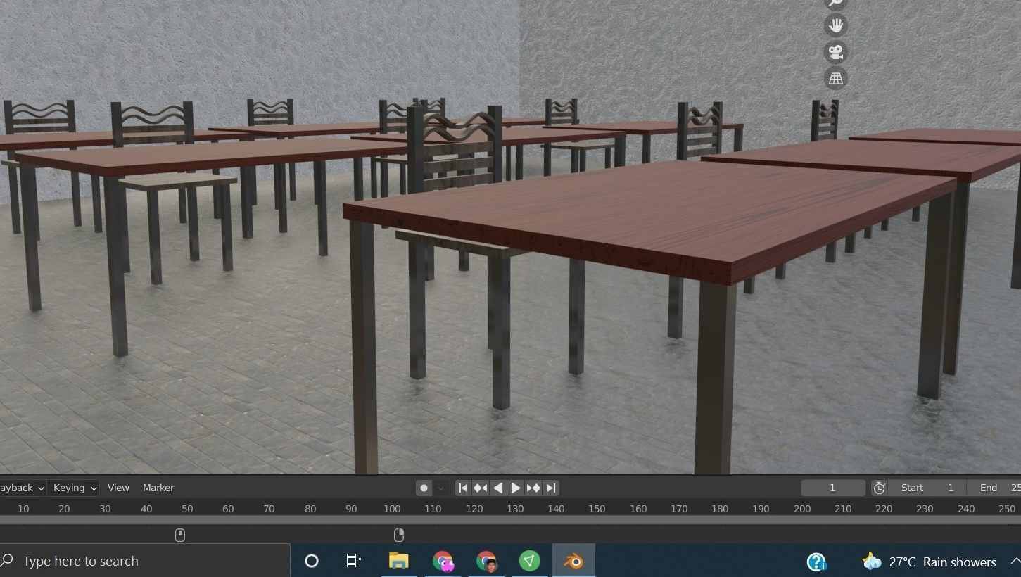 Thematic Lighting Classroom Scene in blender free 3D model | CGTrader