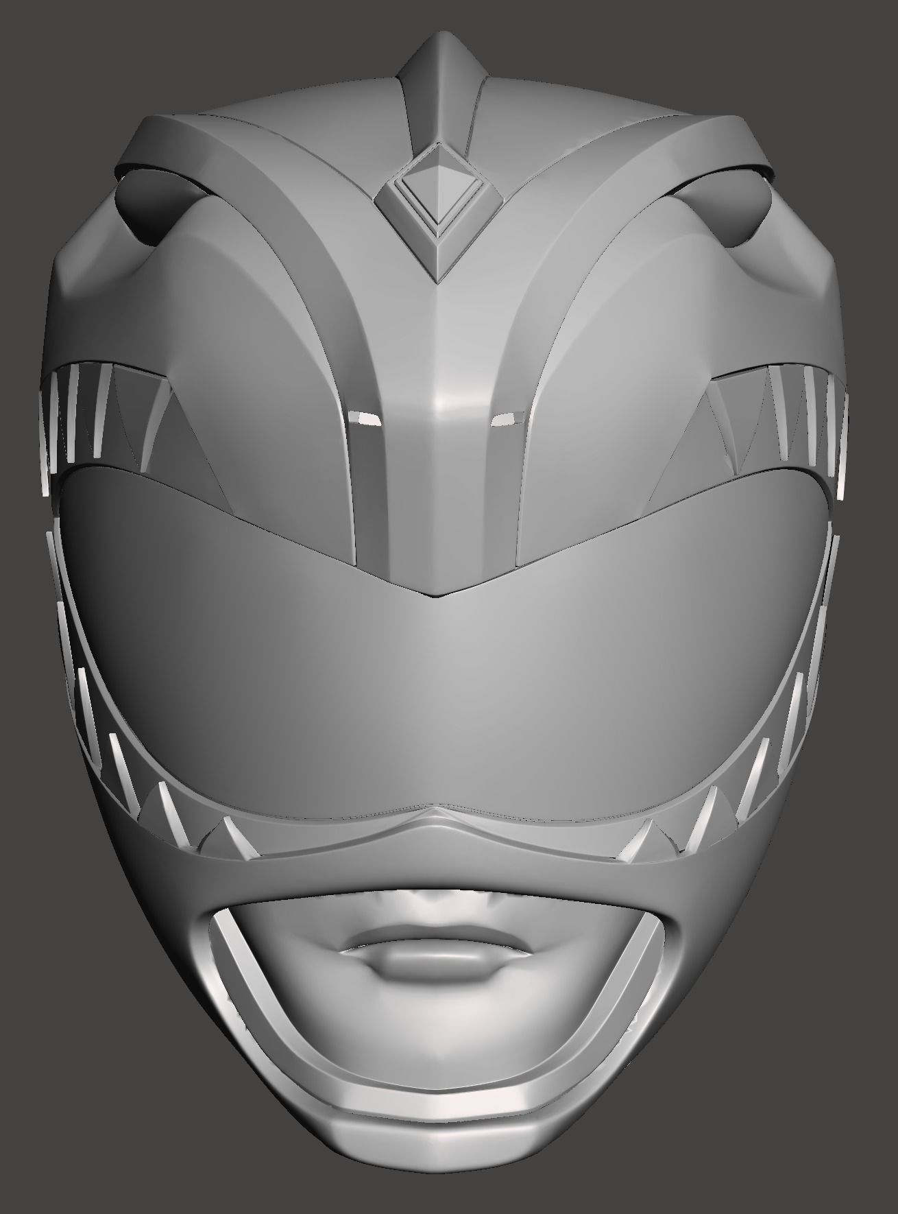 Green Power Ranger Helmet 3D model 3D printable | CGTrader