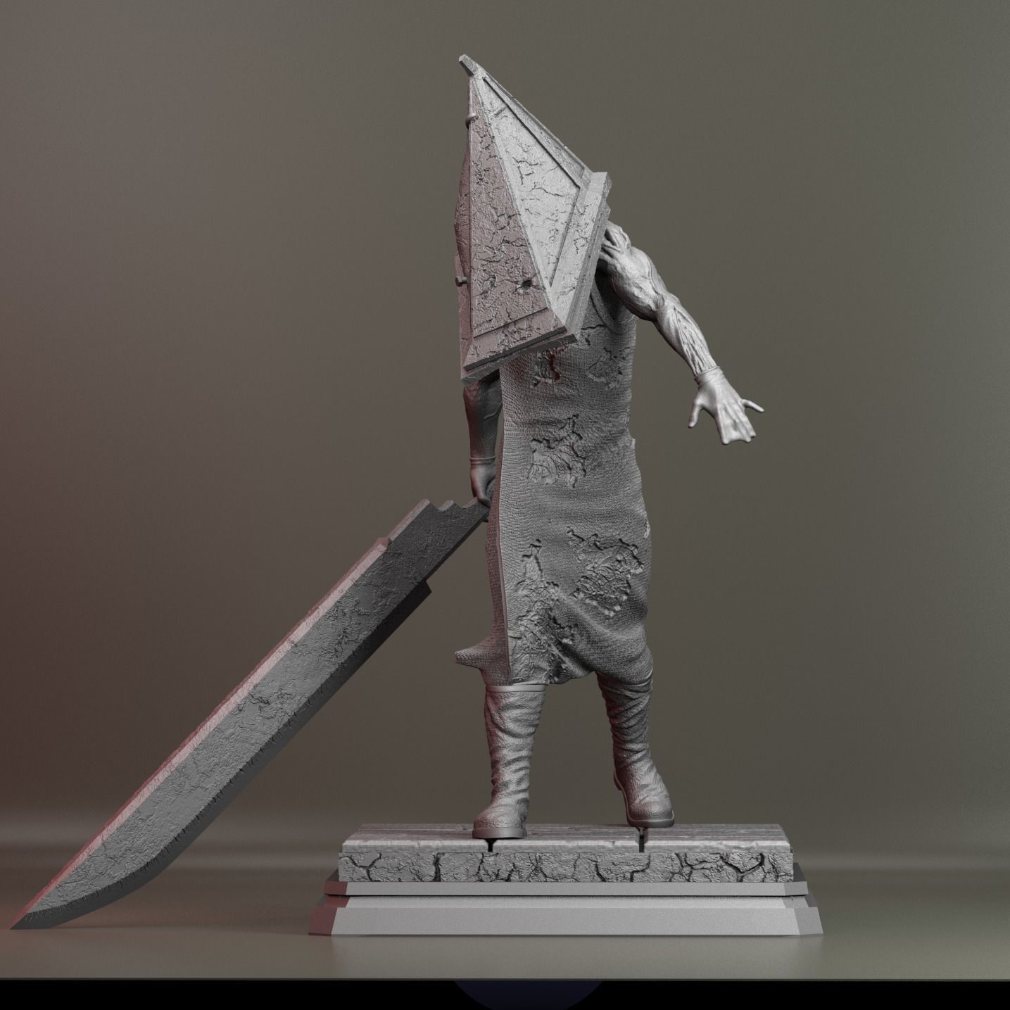 Pyramid head Fan art - Silent hill 2 3D print model 3D model 3D ...