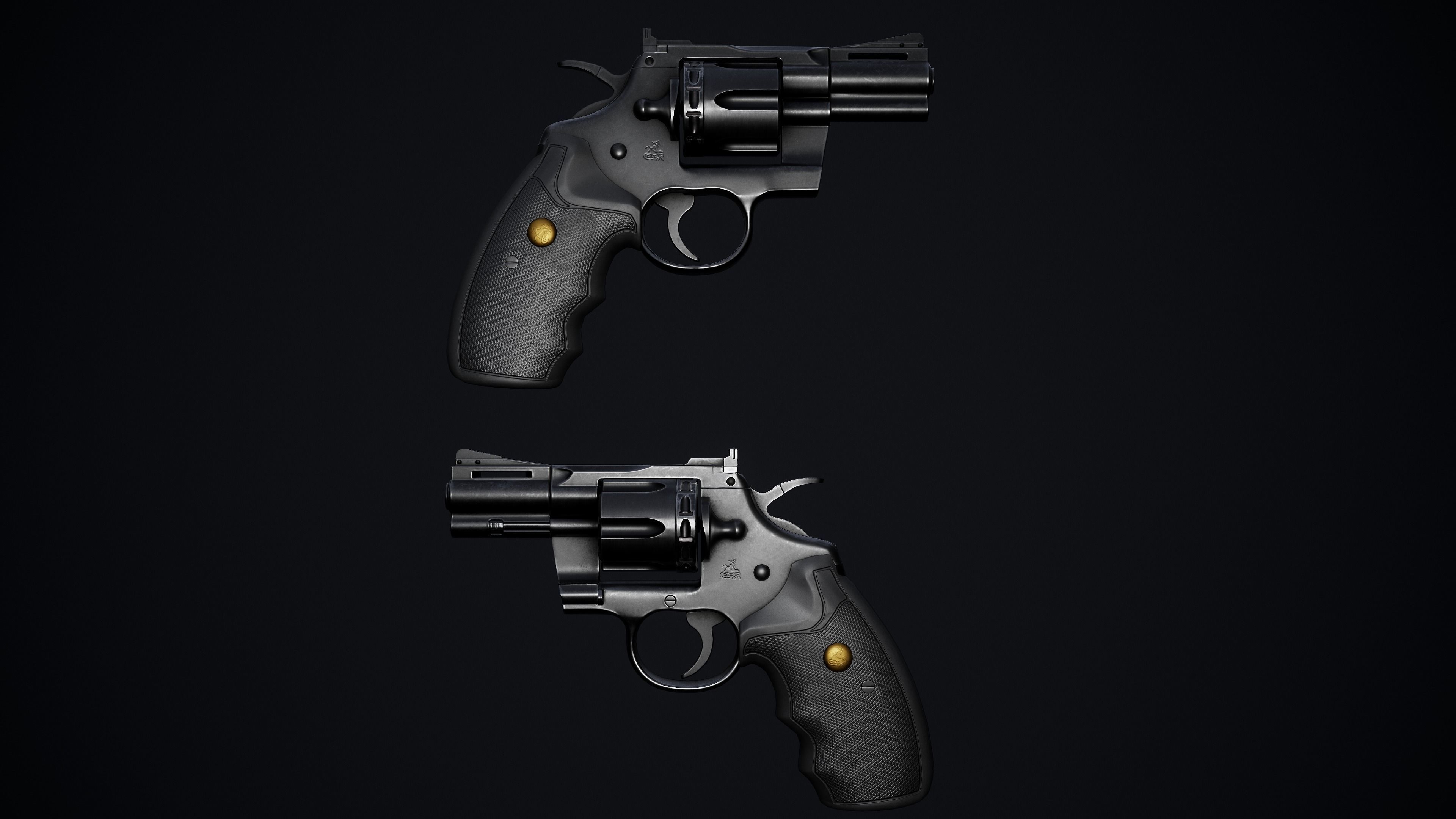 3D model Magnum 357 Revolver VR / AR / low-poly | CGTrader