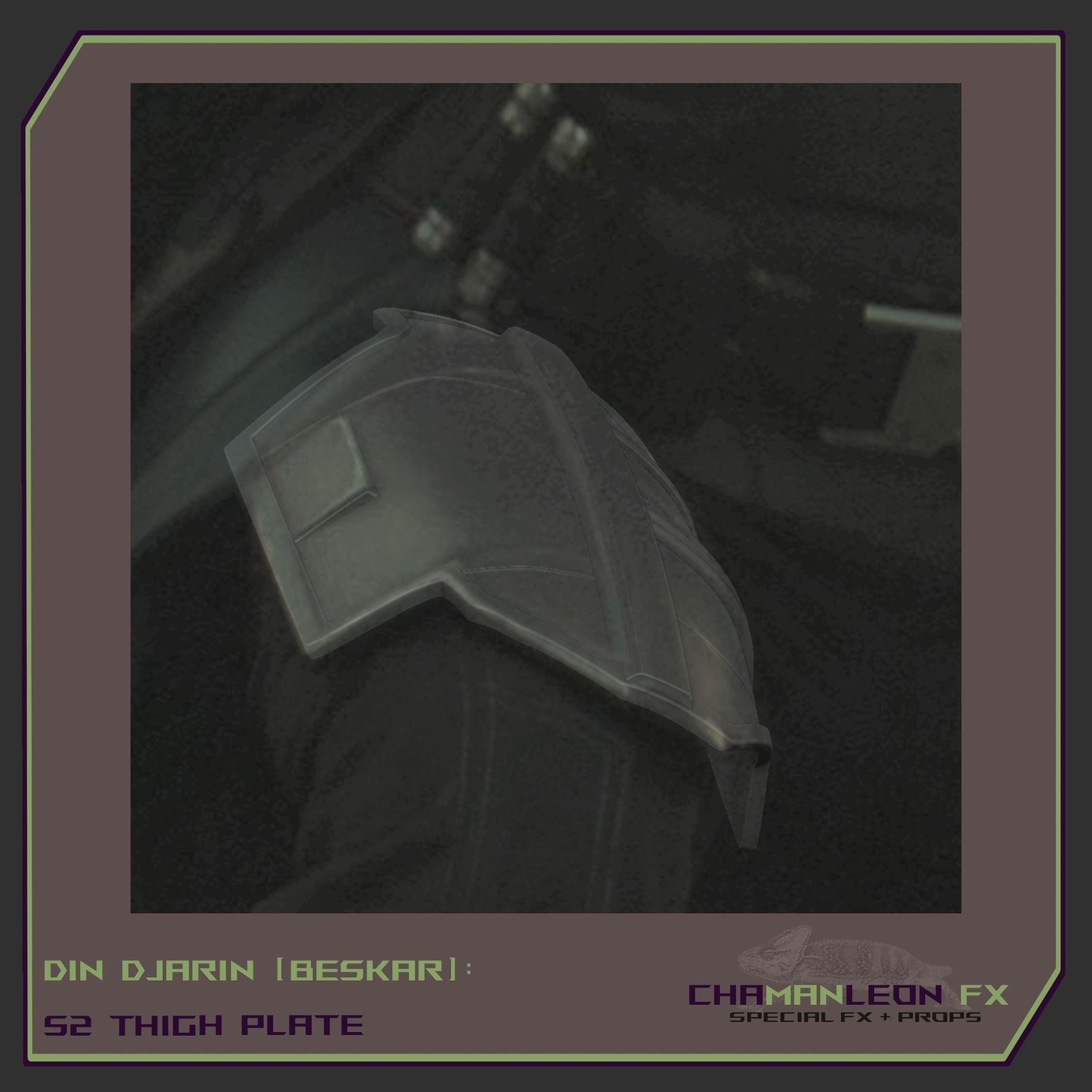 Din Djarin S2 Thigh Plate Armor Cosplay 3D model 3D printable | CGTrader