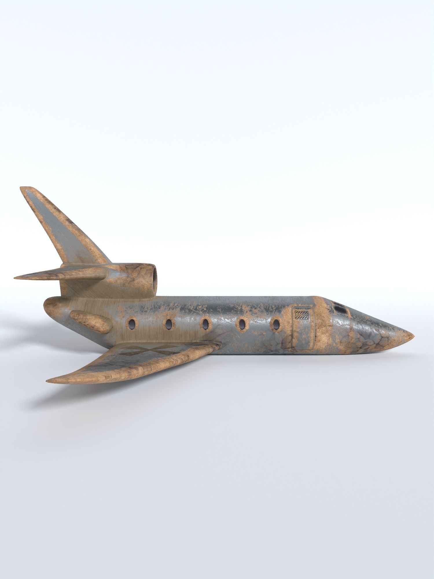 3D model A rusty abandoned plane VR / AR / low-poly | CGTrader