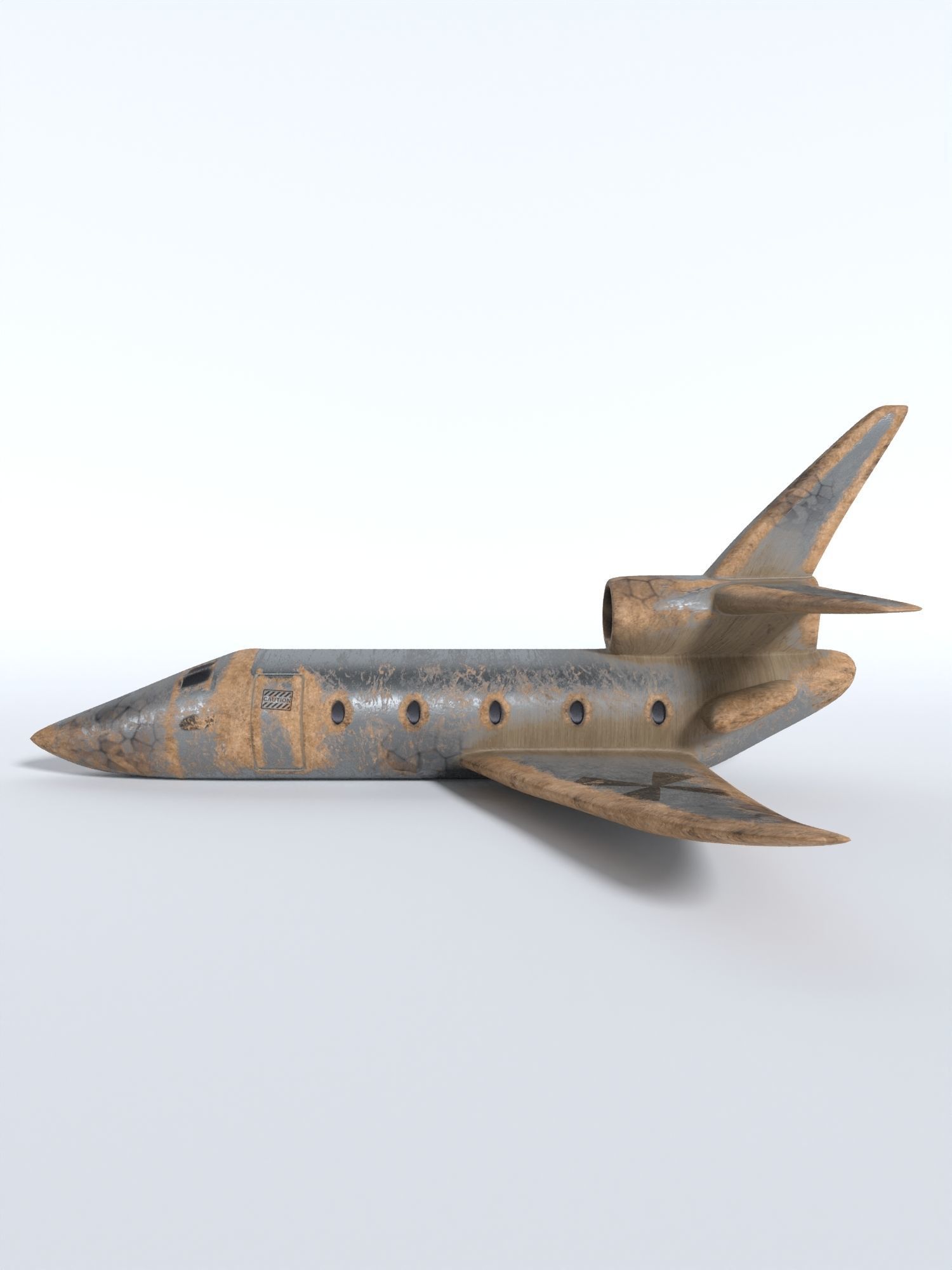 3D model A rusty abandoned plane VR / AR / low-poly | CGTrader