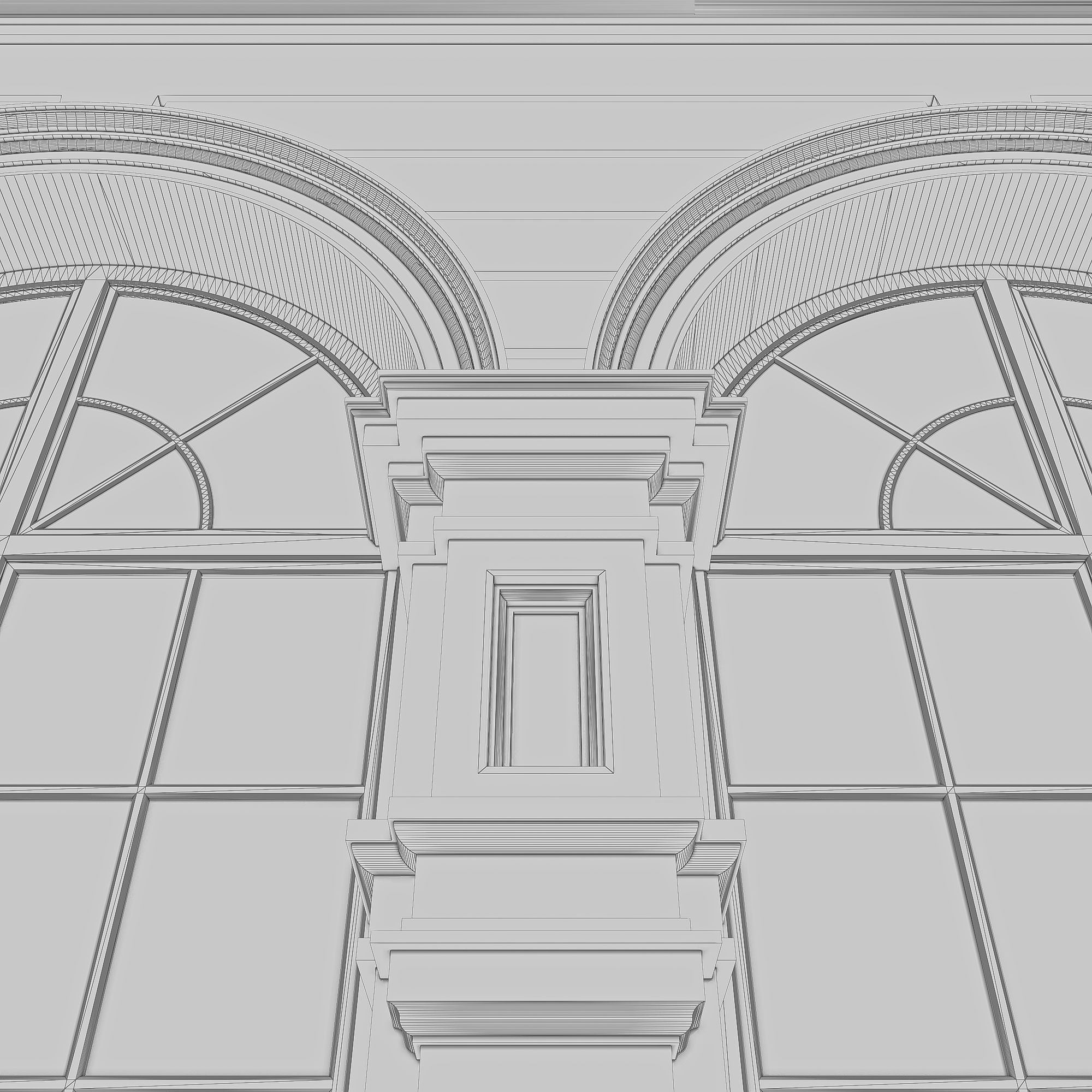 3D model Classic Facade Element VR / AR / low-poly | CGTrader