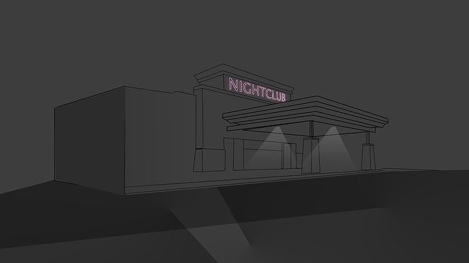 3D model Night Club Low poly Web Ready VR / AR / low-poly | CGTrader