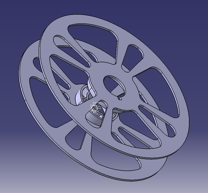 Film Reel Spool 3D model 3D printable | CGTrader