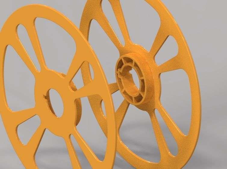 Film Reel Spool 3D model 3D printable | CGTrader
