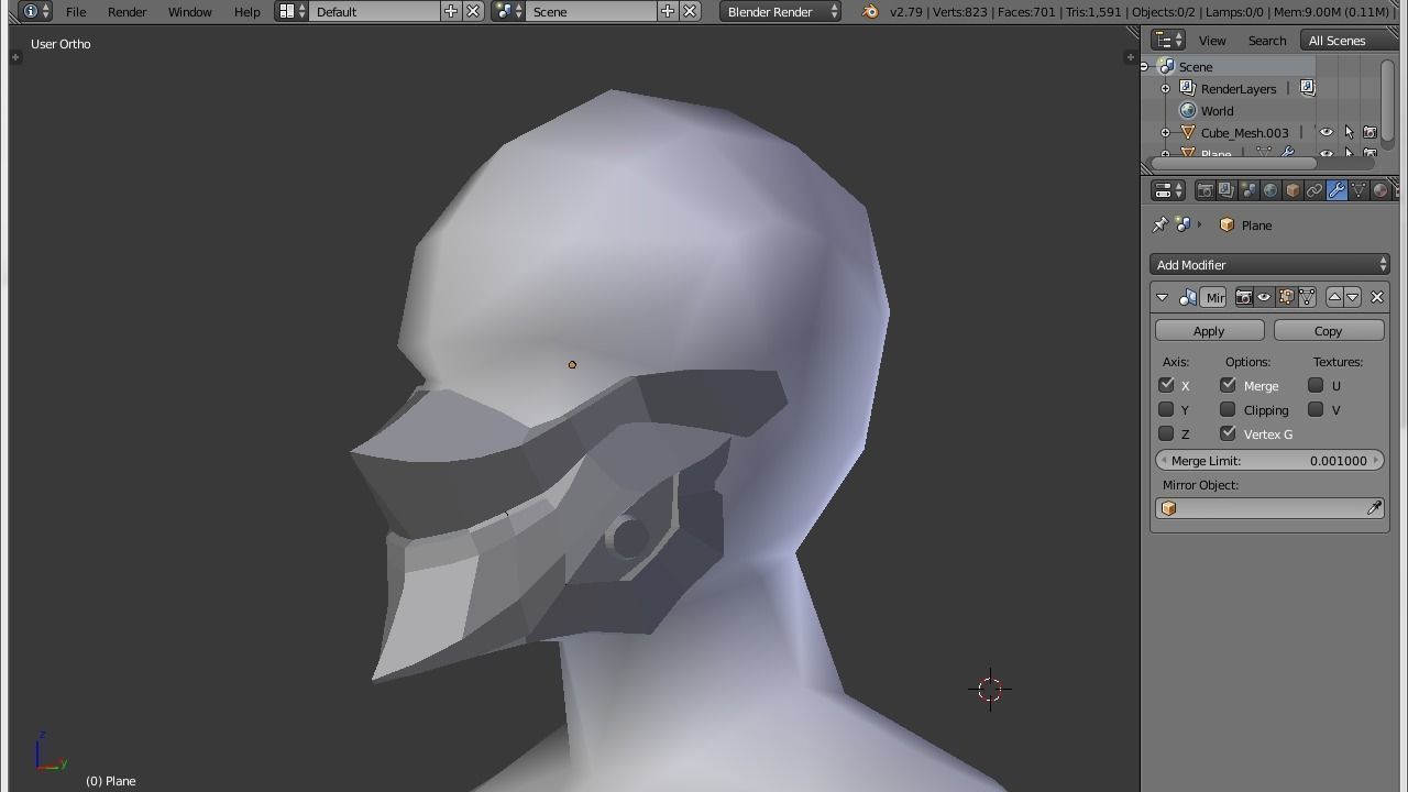 Ayato Kirishima Aogiri Mask Tokyo Ghoul 3D Model Pepakura 3D model 3D ...