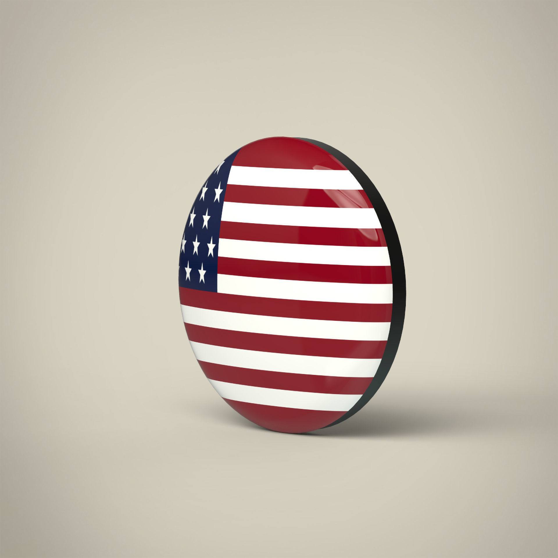 3D model United States of America Badge VR / AR / low-poly | CGTrader