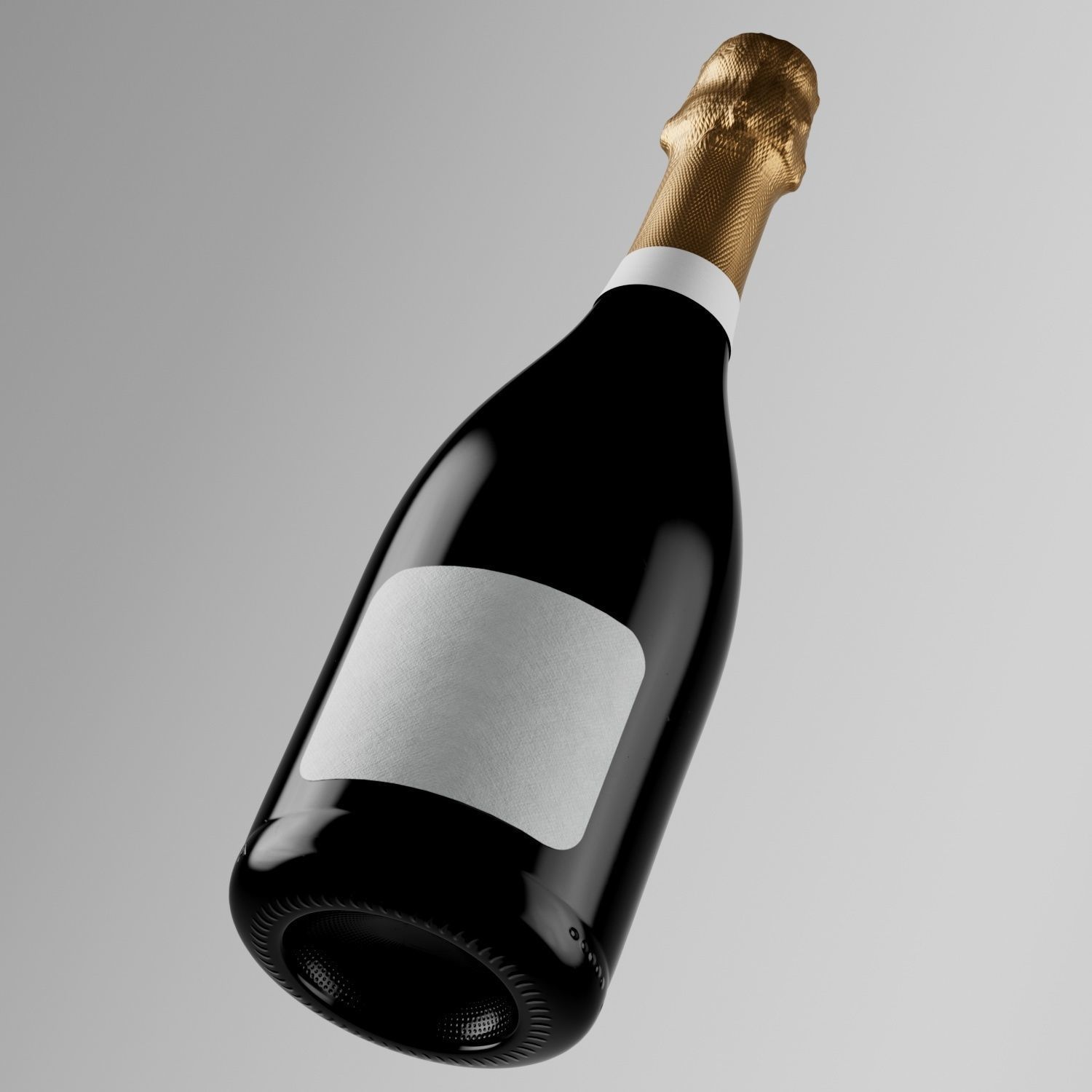 Sparkling Wine Photorealistic Bottle 3D Model Set 3D model | CGTrader