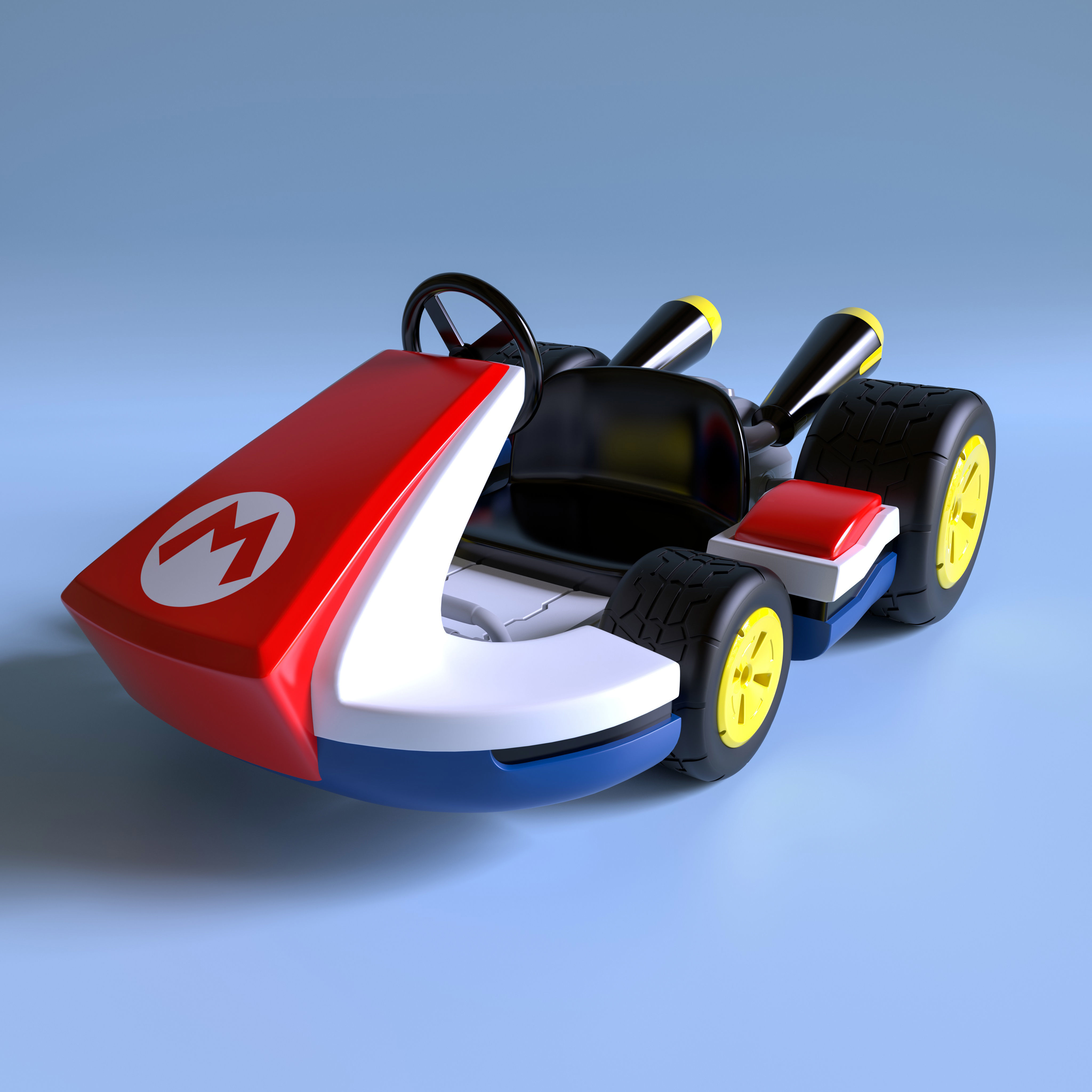 Mario Kart 3D model animated rigged | CGTrader
