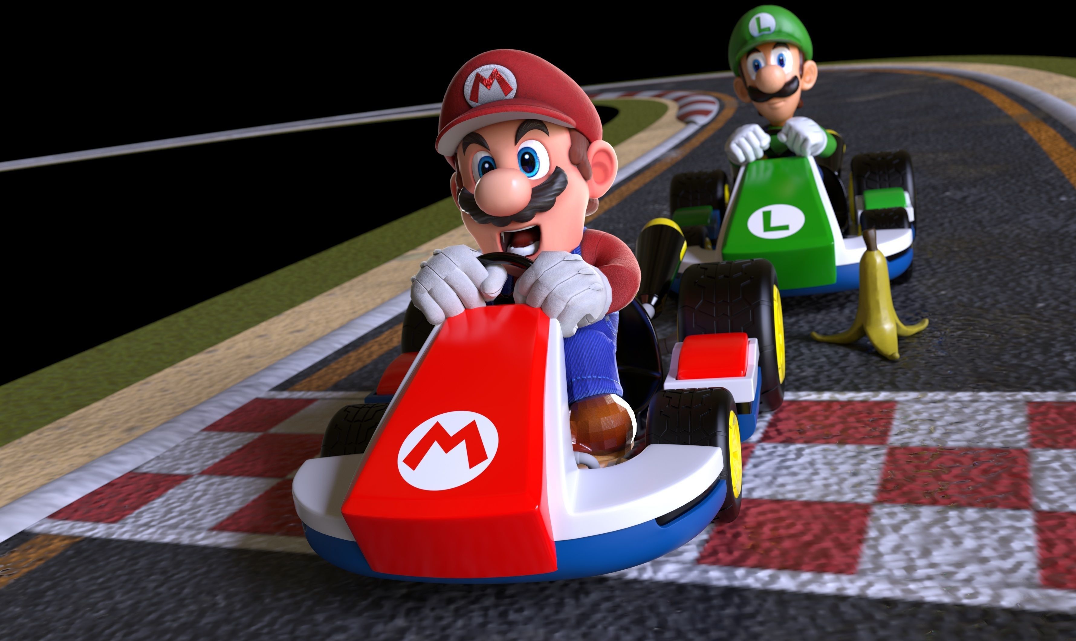 Mario Kart 3D model animated rigged | CGTrader