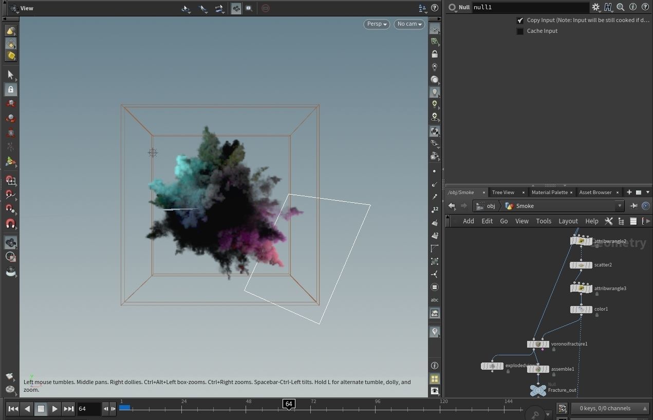 Colorful Smoke Explosion FX 3D model animated | CGTrader