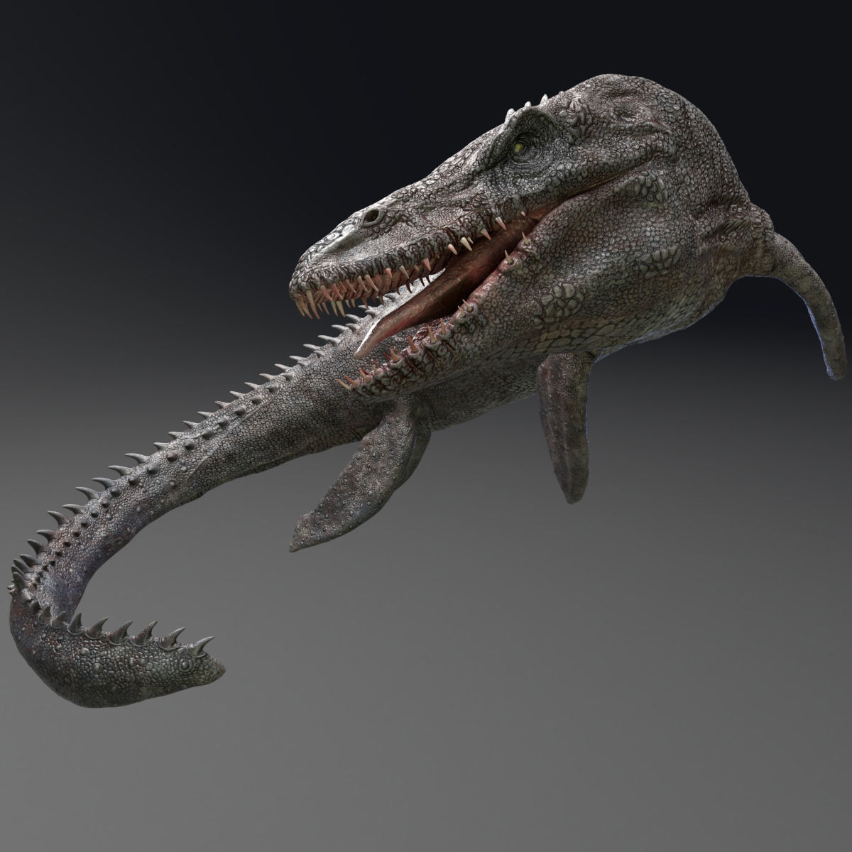 3D model Dinosaur Mosasaurus - Sea Monster Series 4 VR / AR / low-poly ...