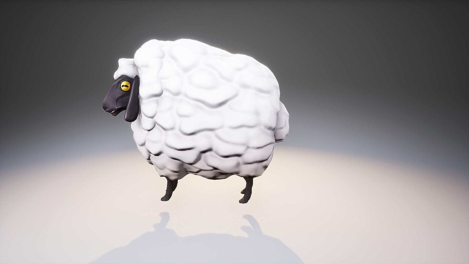 3D model Stylized Sheep VR / AR / low-poly rigged animated | CGTrader