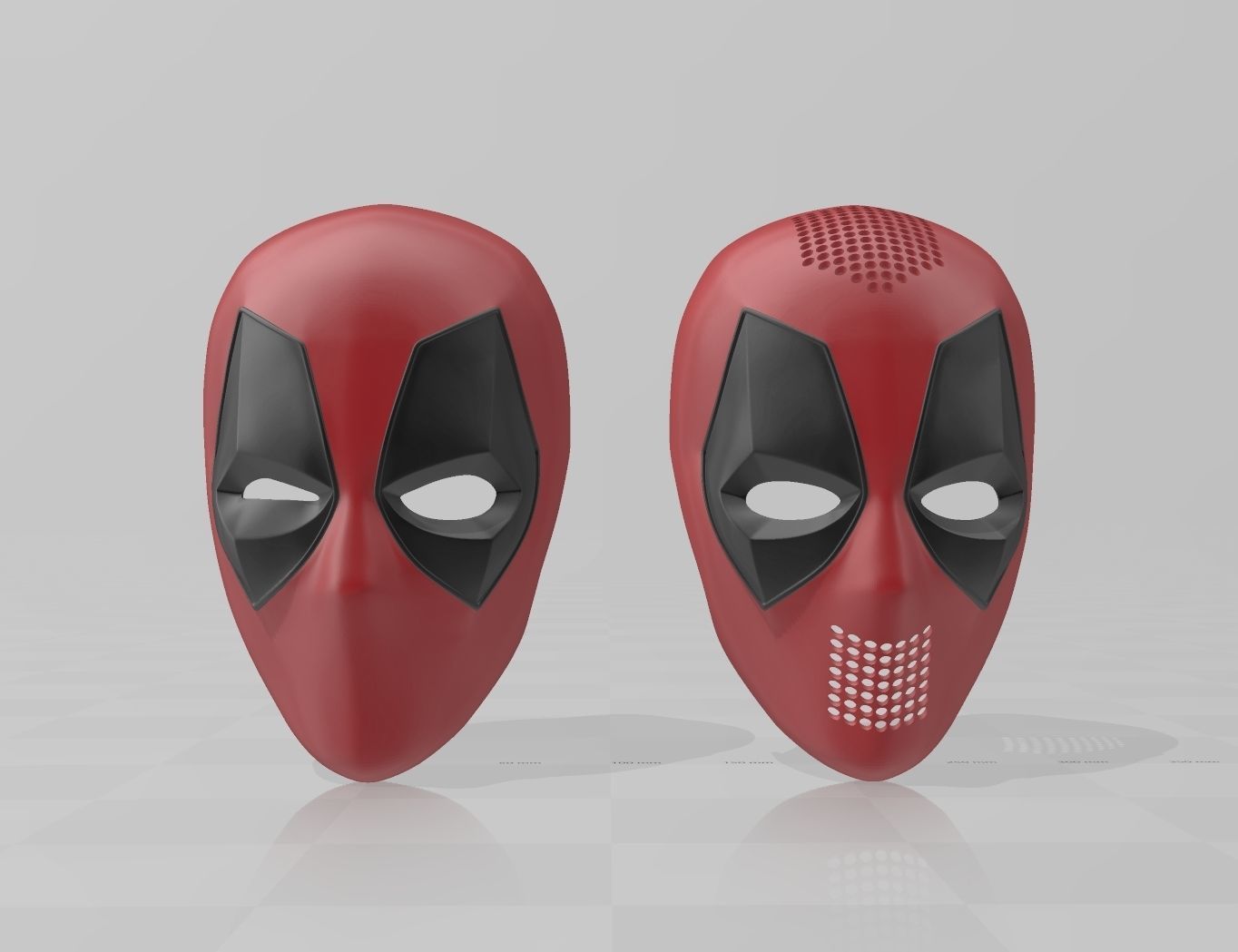 Marvel DeadPool Mask 3D model 3D printable | CGTrader