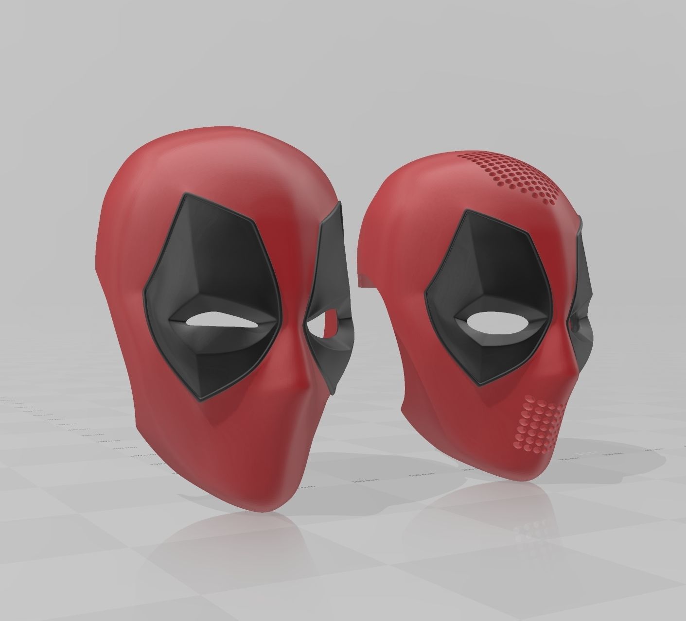 Marvel DeadPool Mask 3D model 3D printable | CGTrader