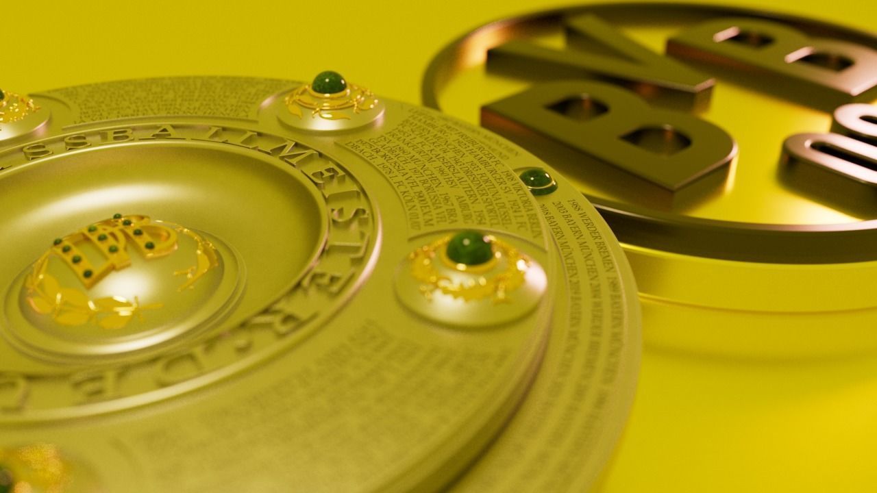 Meisterschale Bundesliga Trophy - updated 3D model | CGTrader