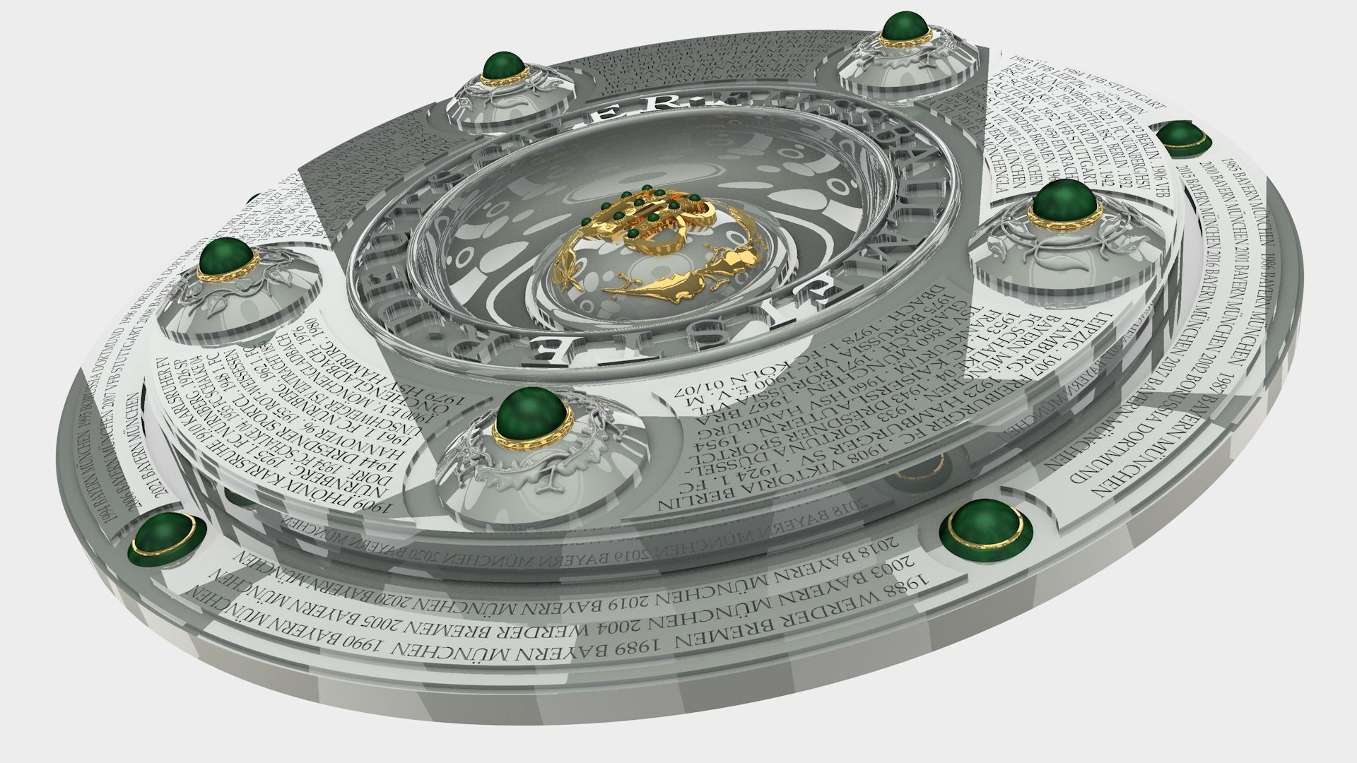 Meisterschale Bundesliga Trophy - updated 3D model | CGTrader