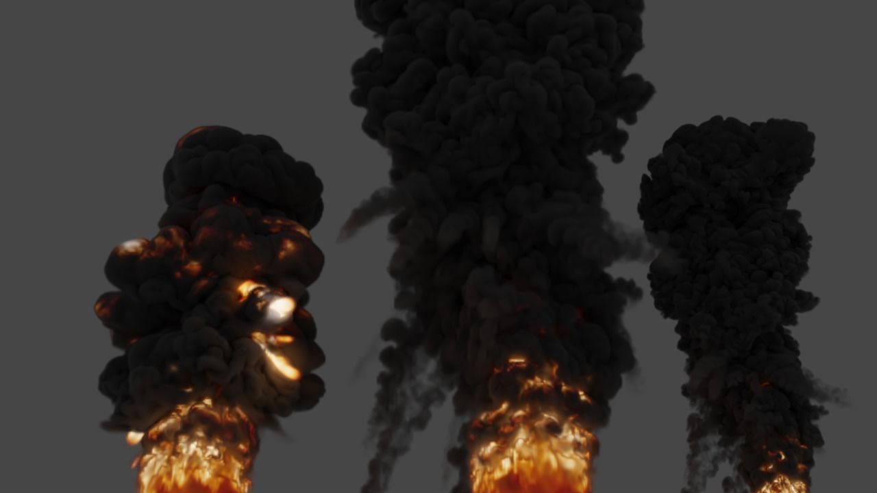 VDB simple explosion 3D model | CGTrader