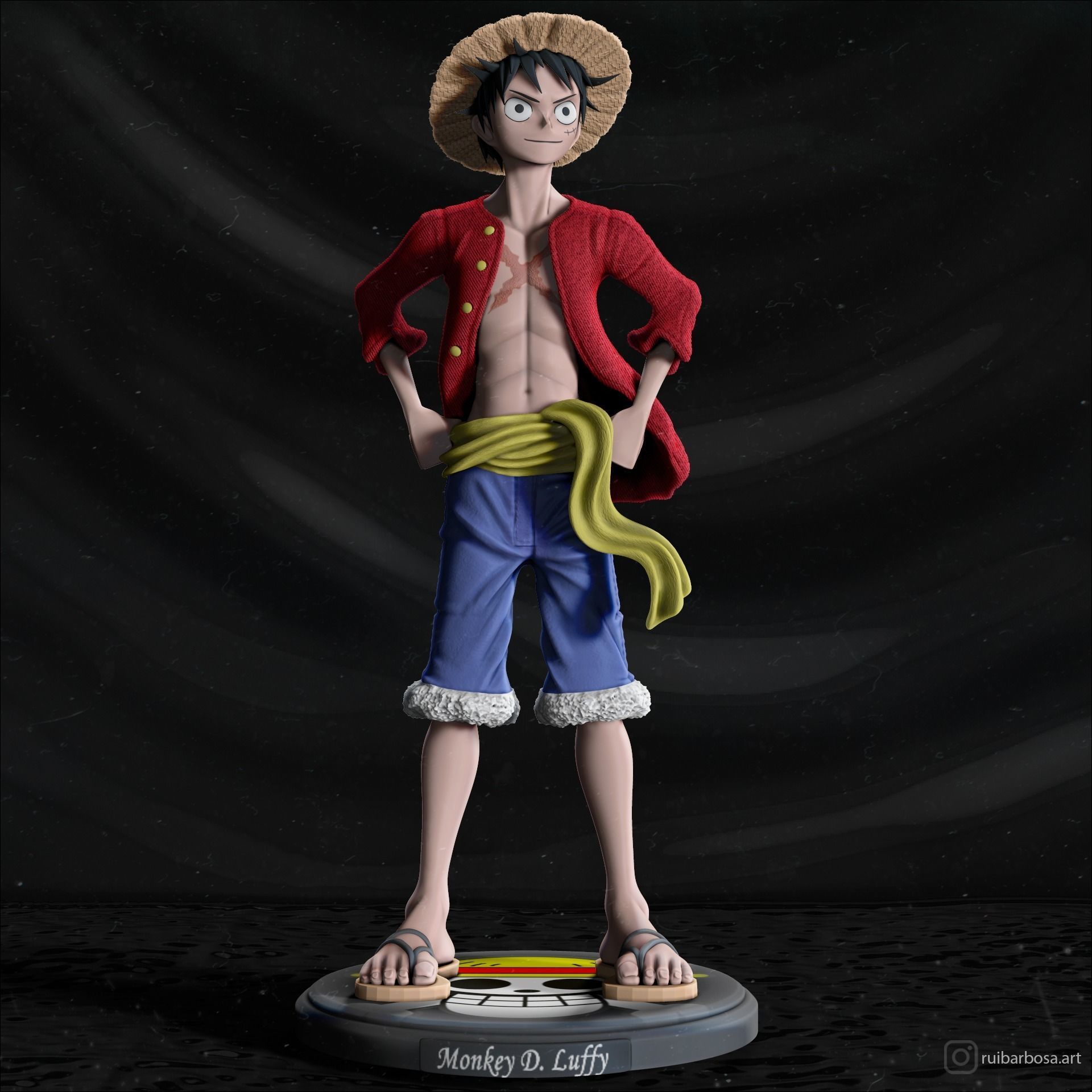 Luffy One Piece - 3D Print 3D model 3D printable | CGTrader