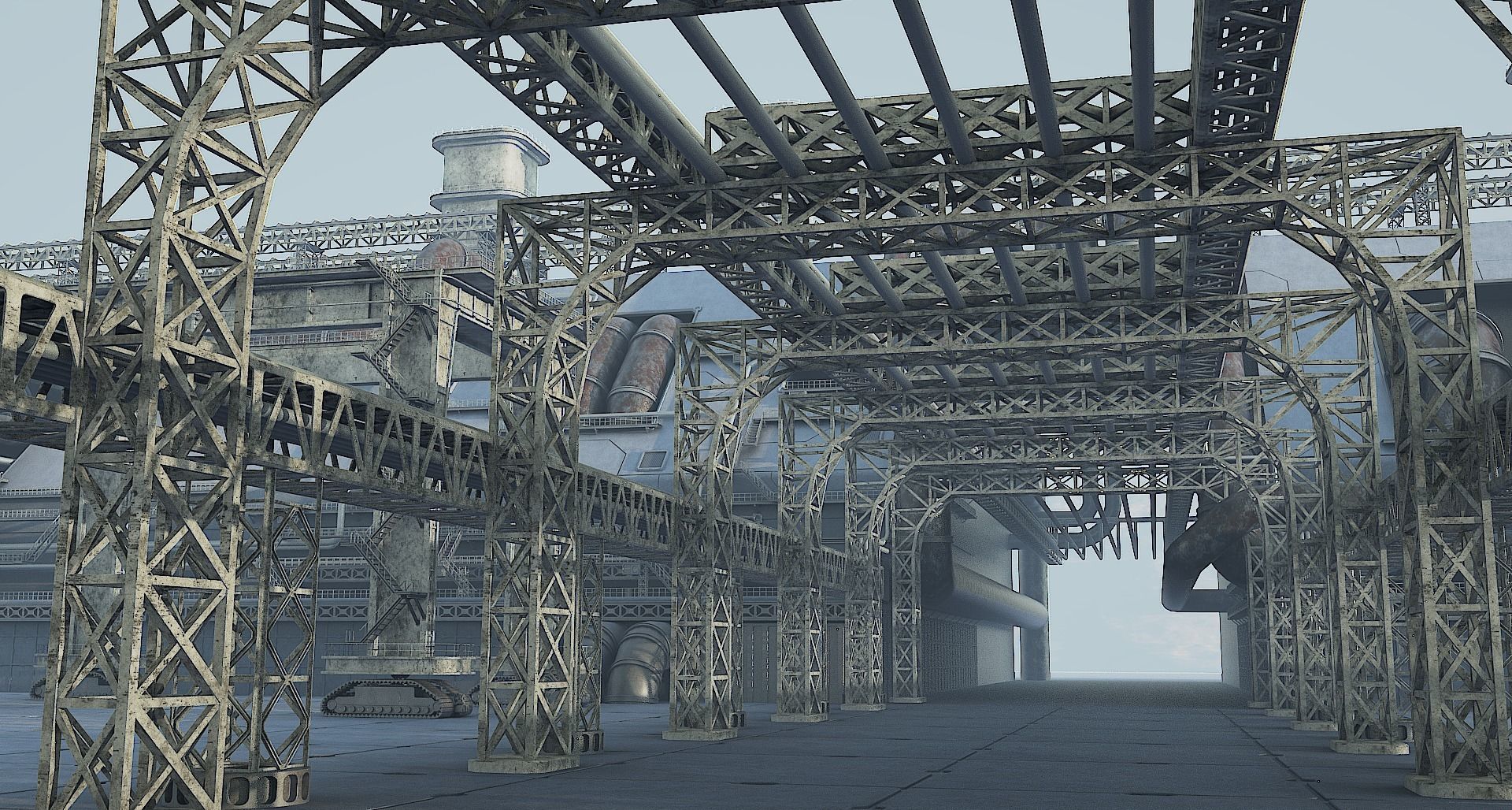 scifi factory 3D model | CGTrader