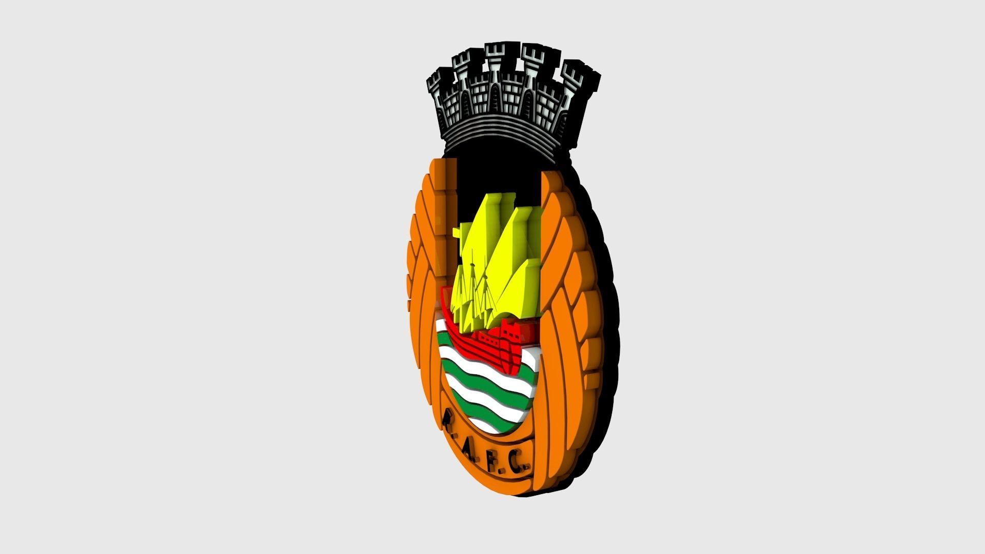 Rio Ave Logo 3D model | CGTrader