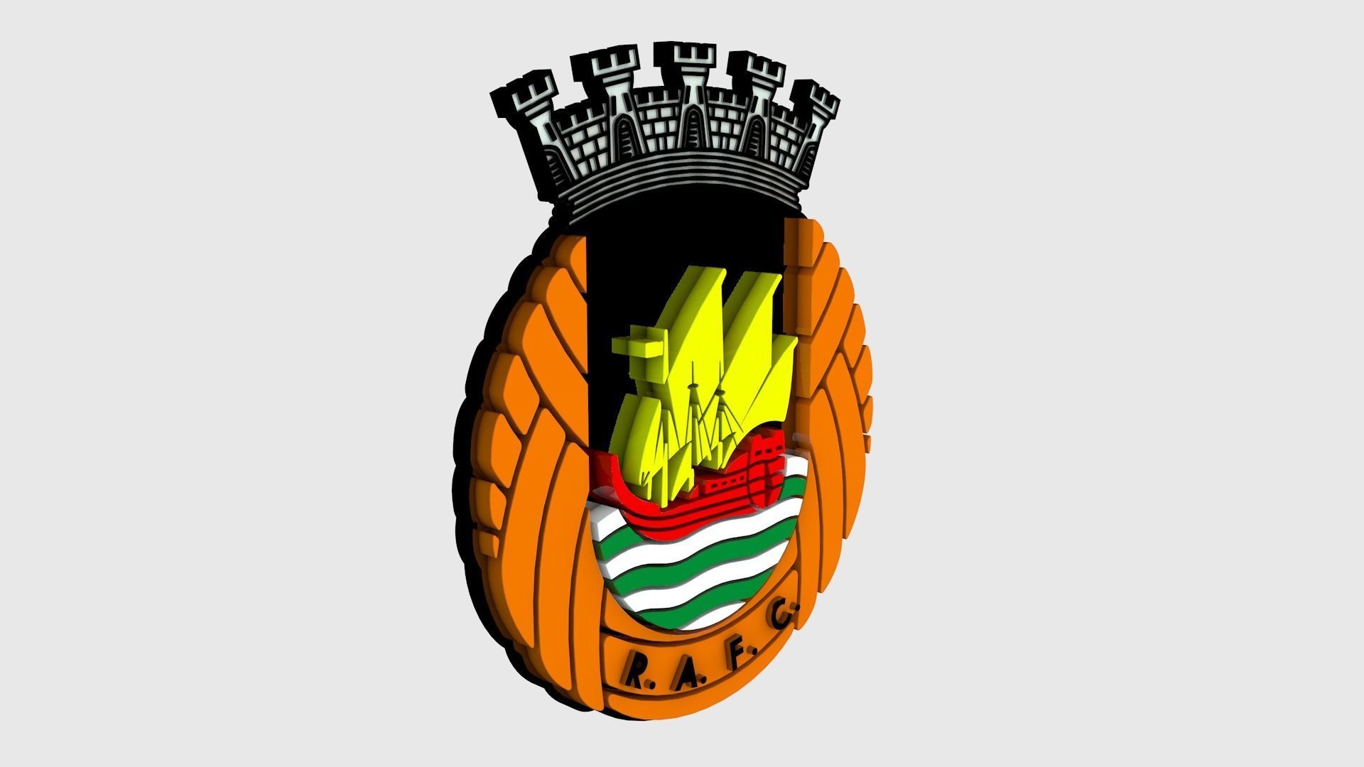 Rio Ave Logo 3D model | CGTrader