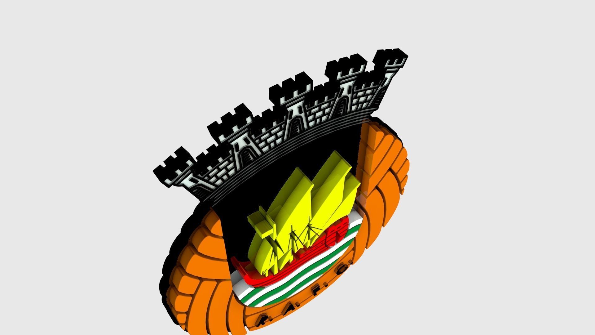 Rio Ave Logo 3D model | CGTrader