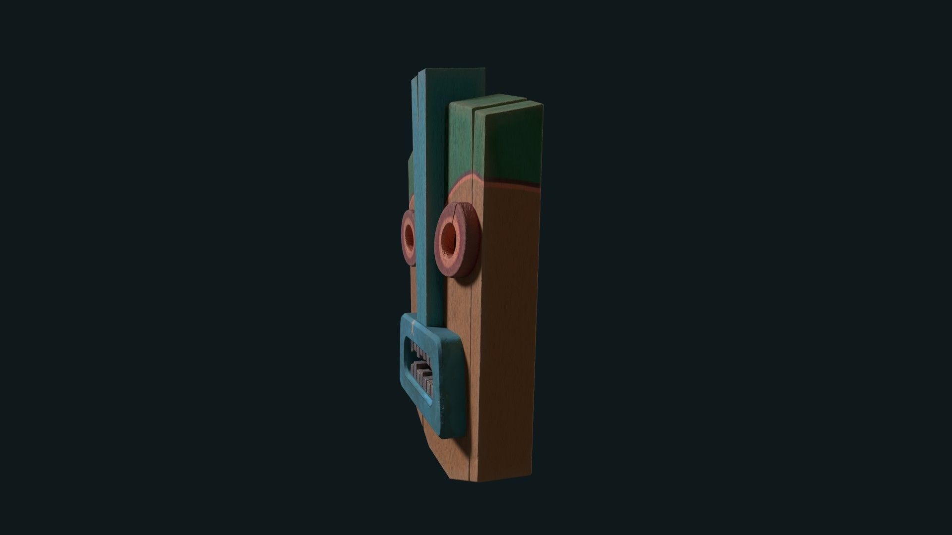 3D model Stylized Hand-Painted Tiki Mask VR / AR / low-poly | CGTrader