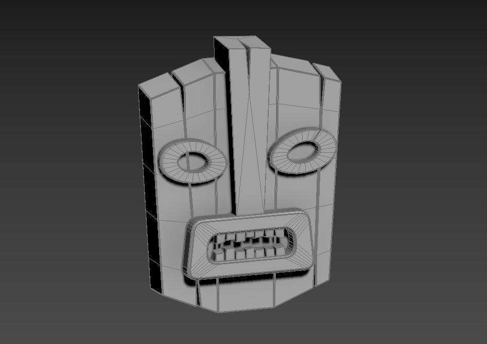 3D model Stylized Hand-Painted Tiki Mask VR / AR / low-poly | CGTrader