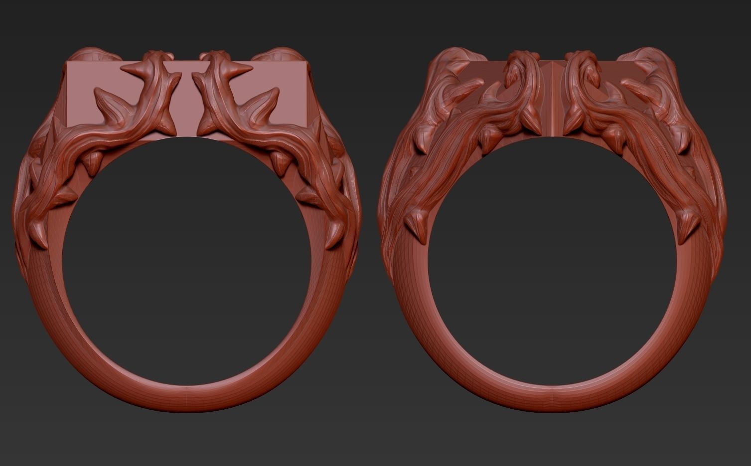 3 rings 3D model 3D printable | CGTrader