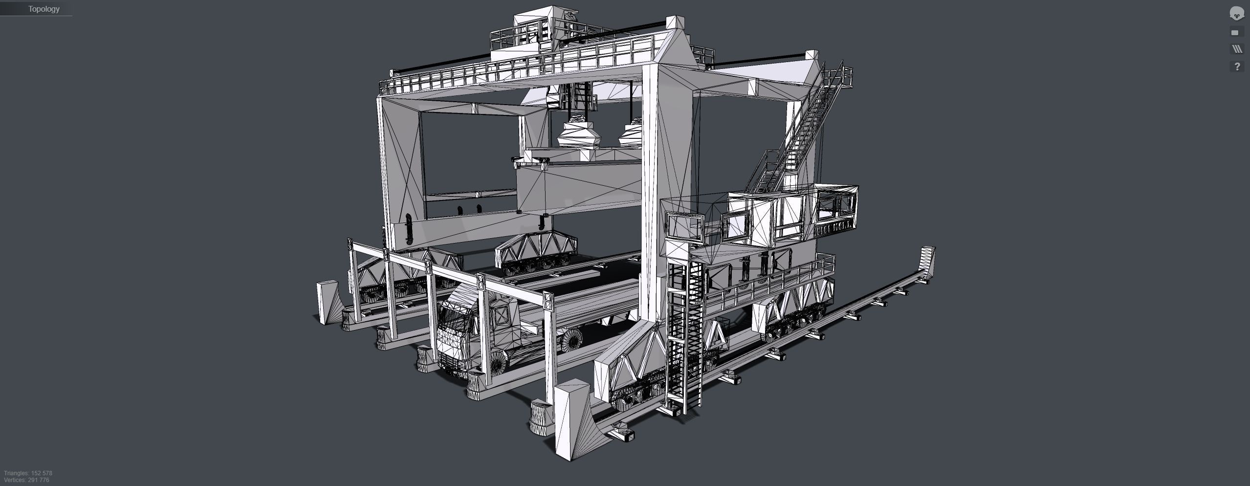 Overhead crane 3D model | CGTrader