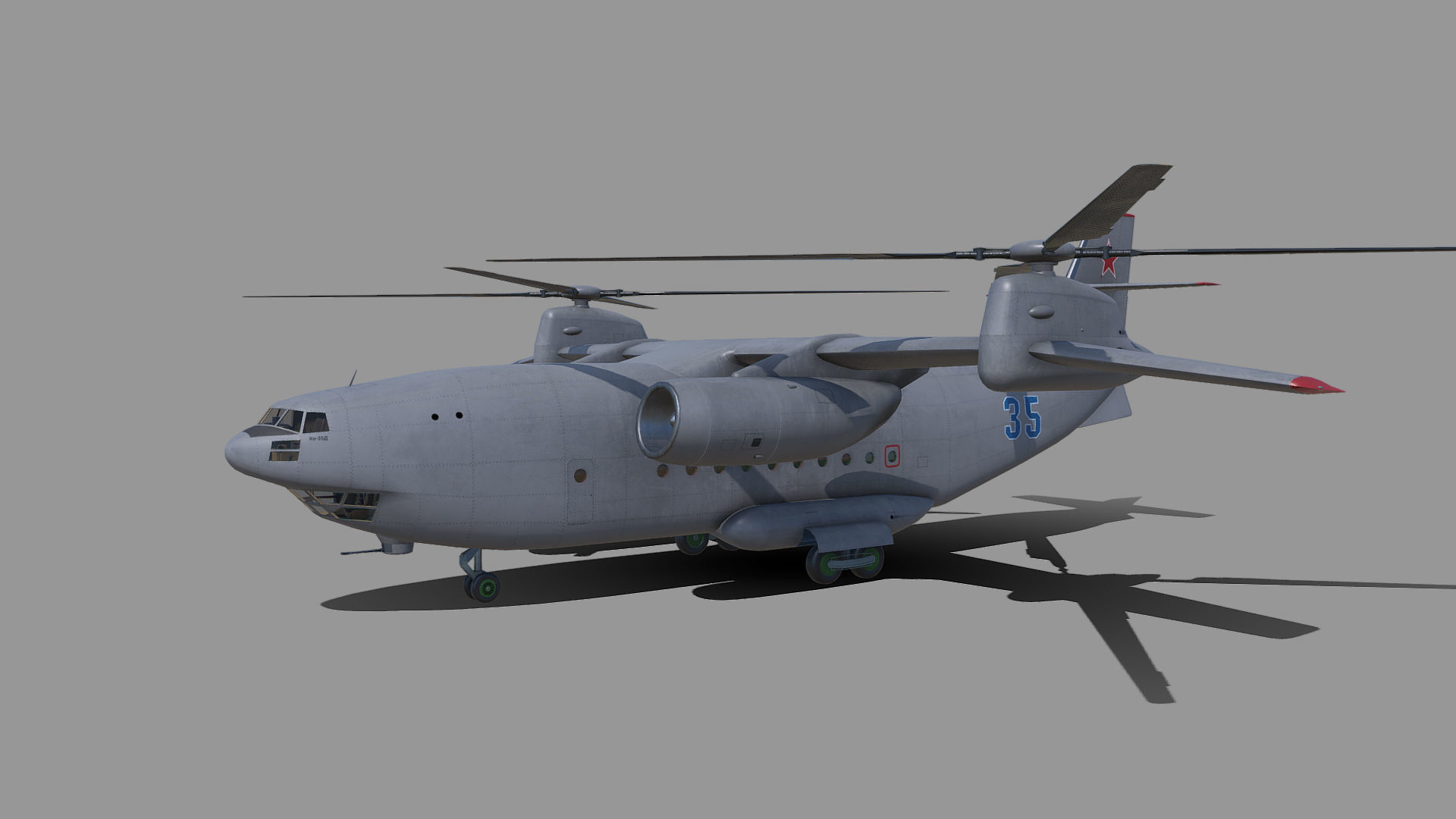 Kamov Ka-35 concept helicopter 3D model | CGTrader