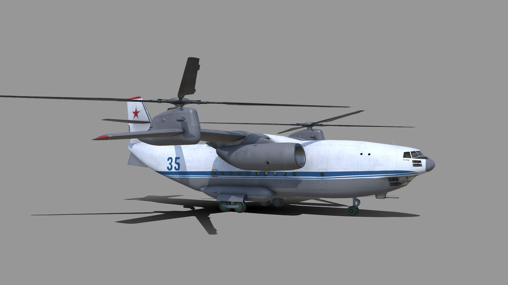 Kamov Ka-35 concept helicopter 3D model | CGTrader