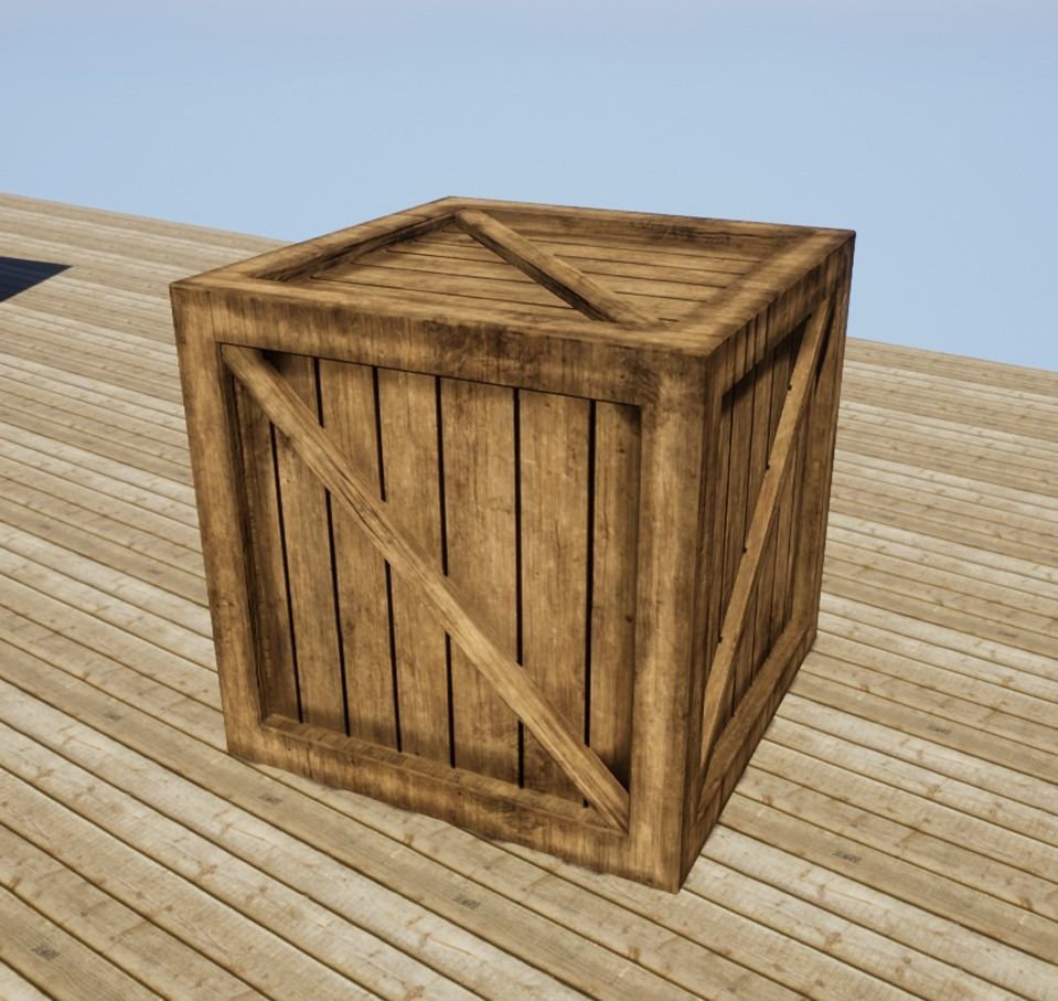 Wooden Crate Game Ready free VR / AR / low-poly 3D model | CGTrader