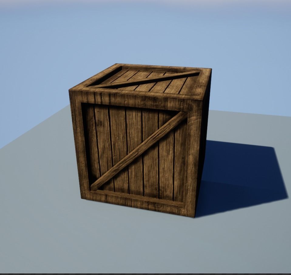 Wooden Crate Game Ready free VR / AR / low-poly 3D model | CGTrader