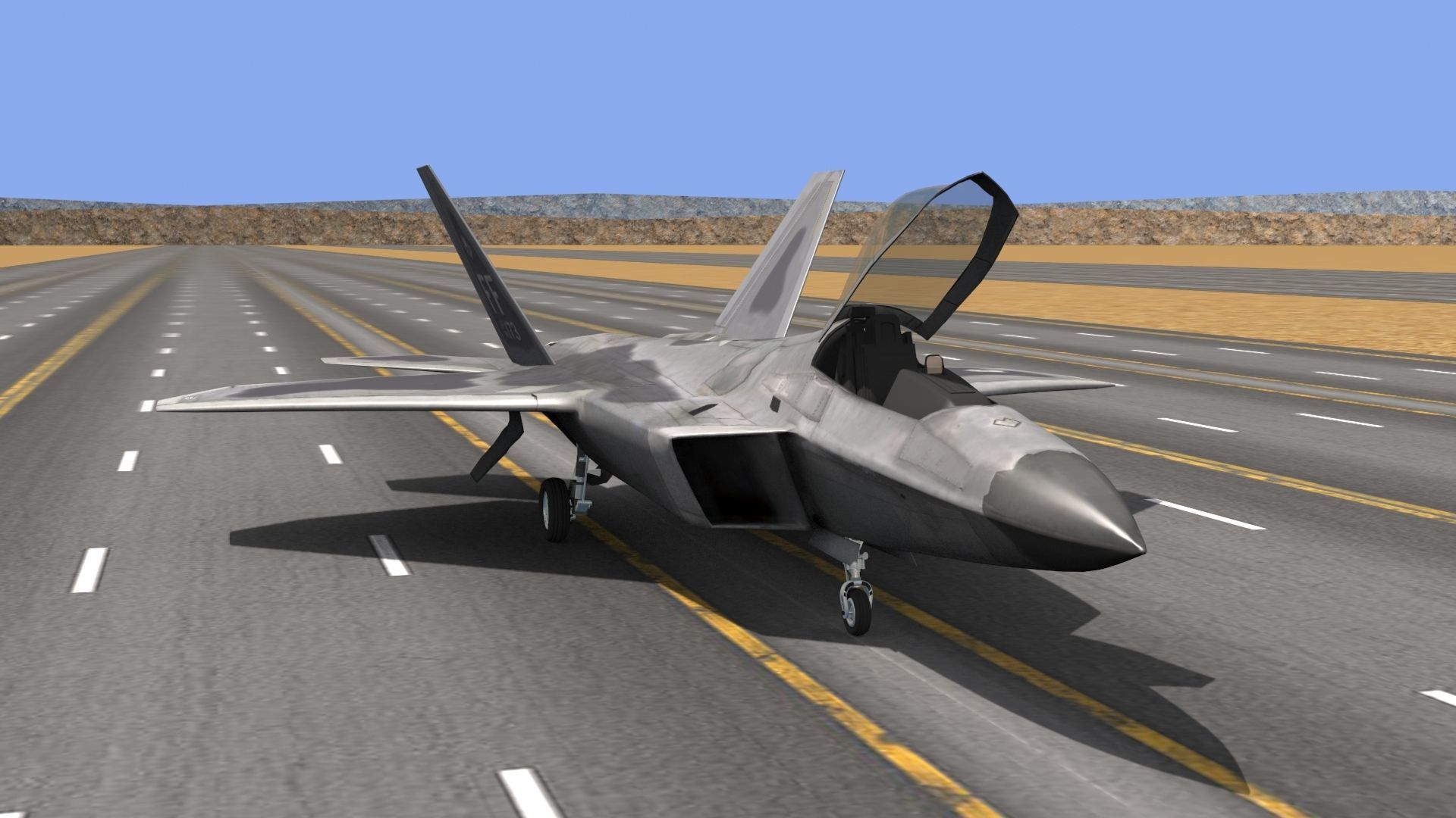 Like Real F 22 Raptor 3d model 3D model animated rigged | CGTrader