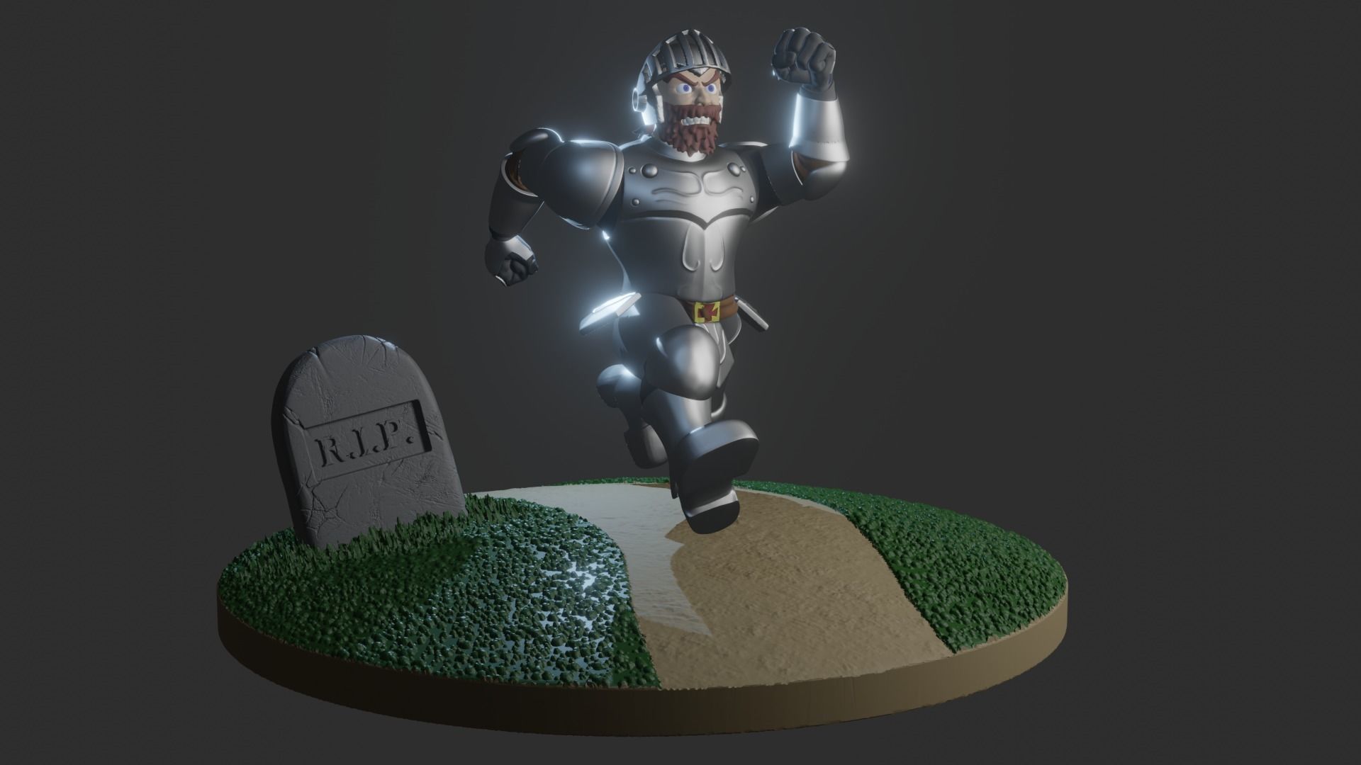 Sir Arthur - Ghosts N Goblins 3D model 3D printable | CGTrader