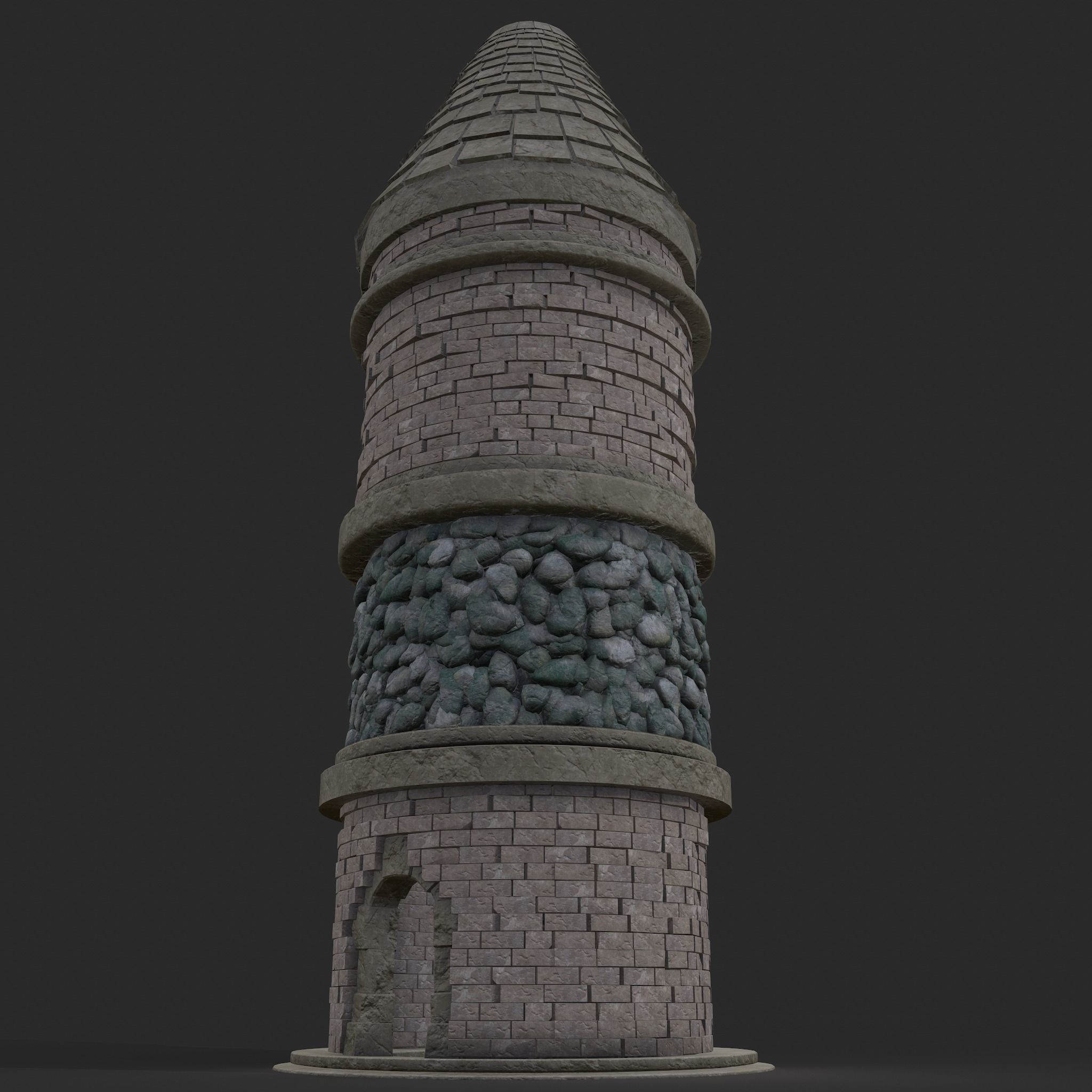 3D model Medieval Tower VR / AR / low-poly | CGTrader