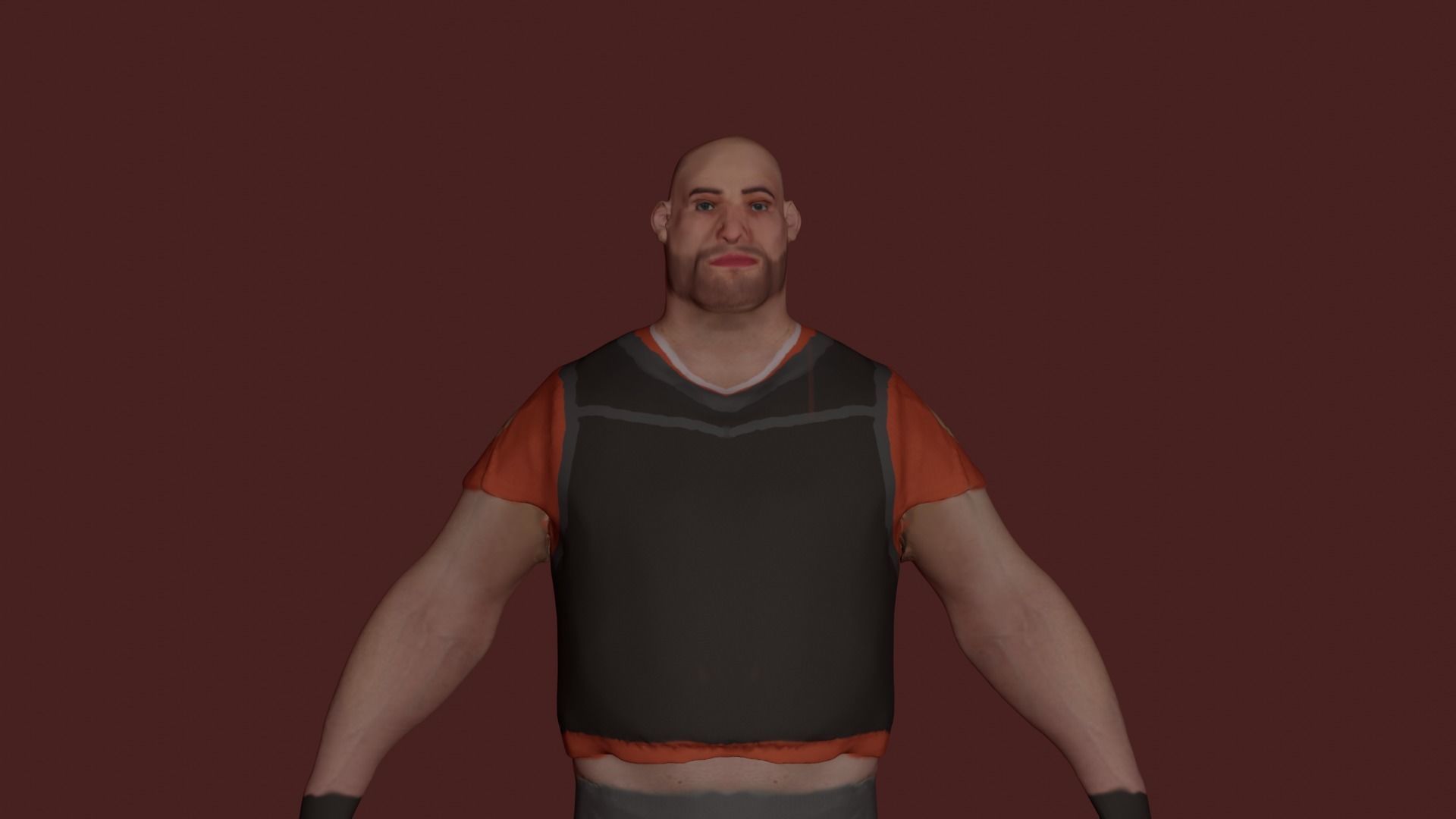 3D model Team fortress 2 inspired realistic heavy VR / AR / low-poly ...
