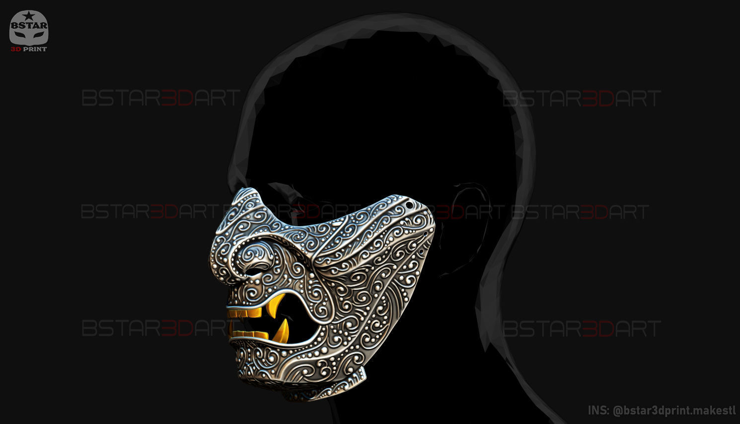 Ghost Of Tsushima - Ghost Mask Carved - Samurai Cosplay Mask 3D model ...